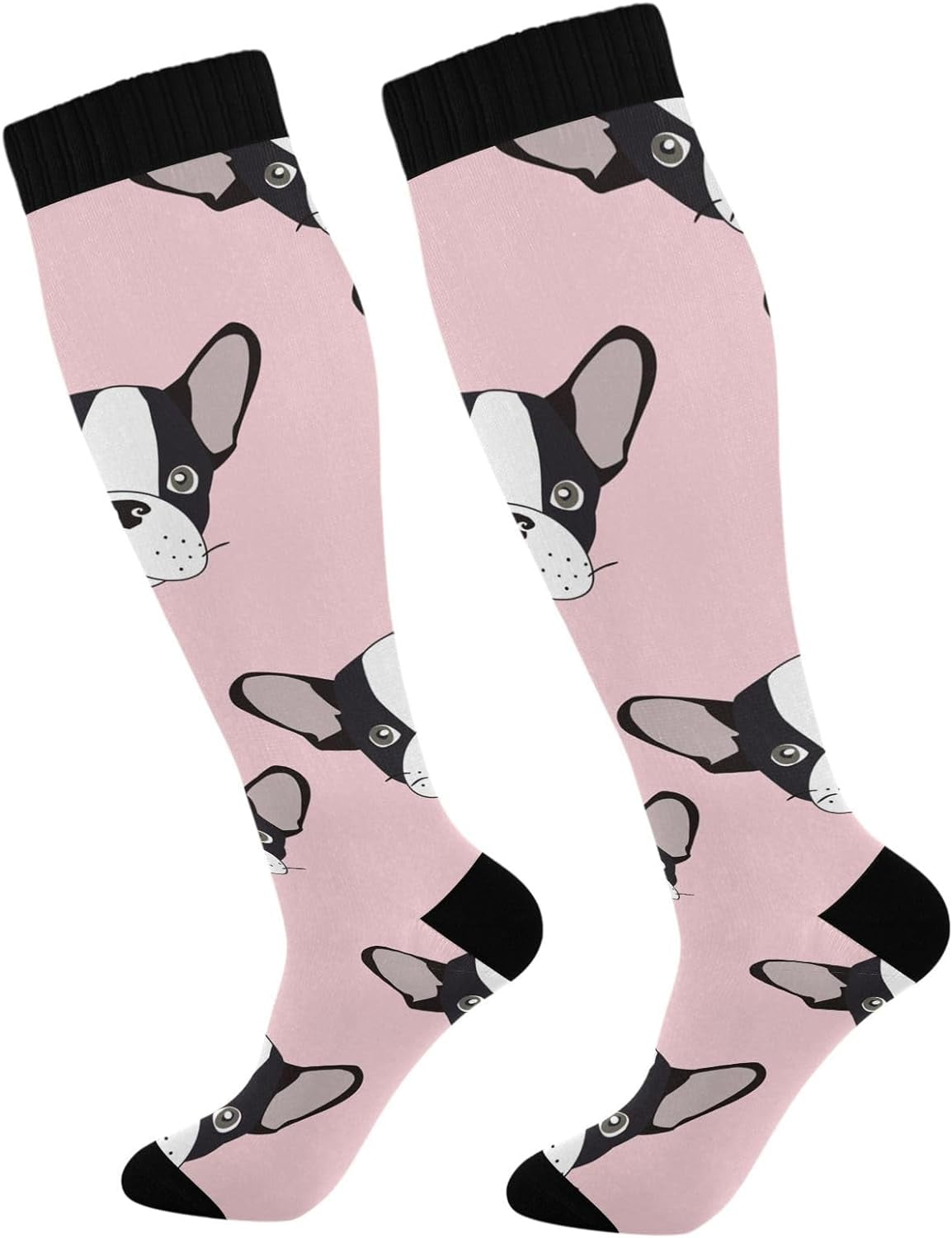 FREEAMG High Elasticity Compression Socks, High Knee Socks Adult ...