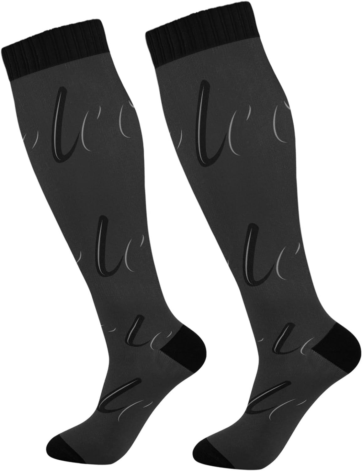 FREEAMG High Elasticity Compression Socks, High Knee Socks Adult ...