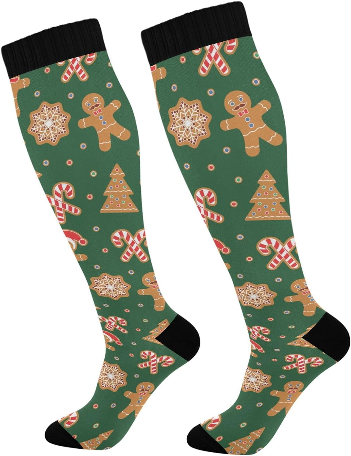 FREEAMG High Elasticity Compression Socks, High Knee Socks Adult ...