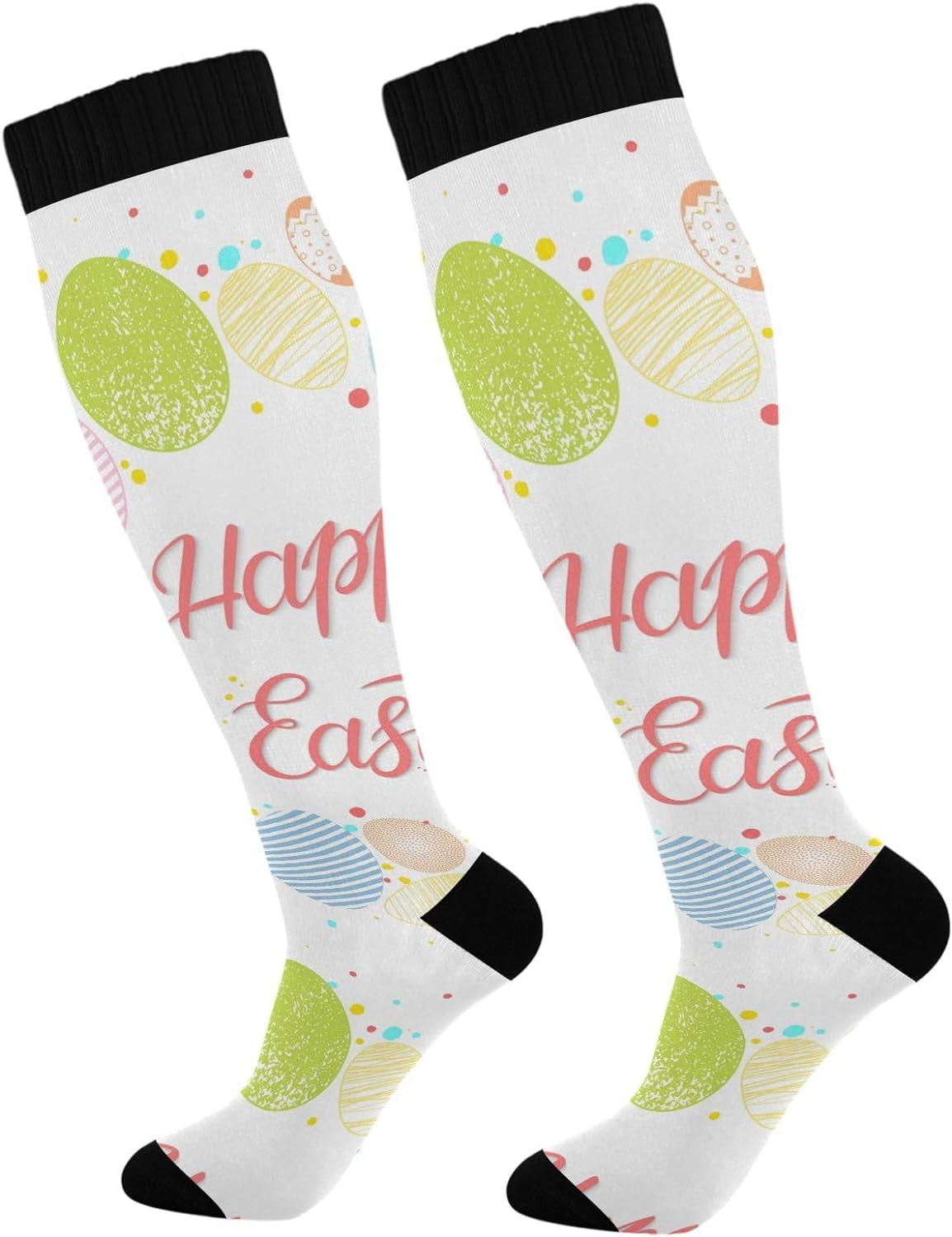 FREEAMG High Elasticity Compression Socks, High Knee Socks Adult ...