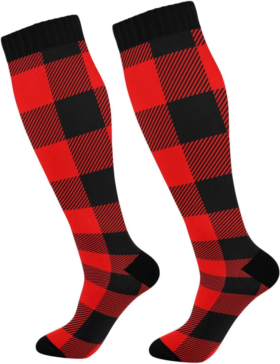 FREEAMG High Elasticity Compression Socks, High Knee Socks Adult ...