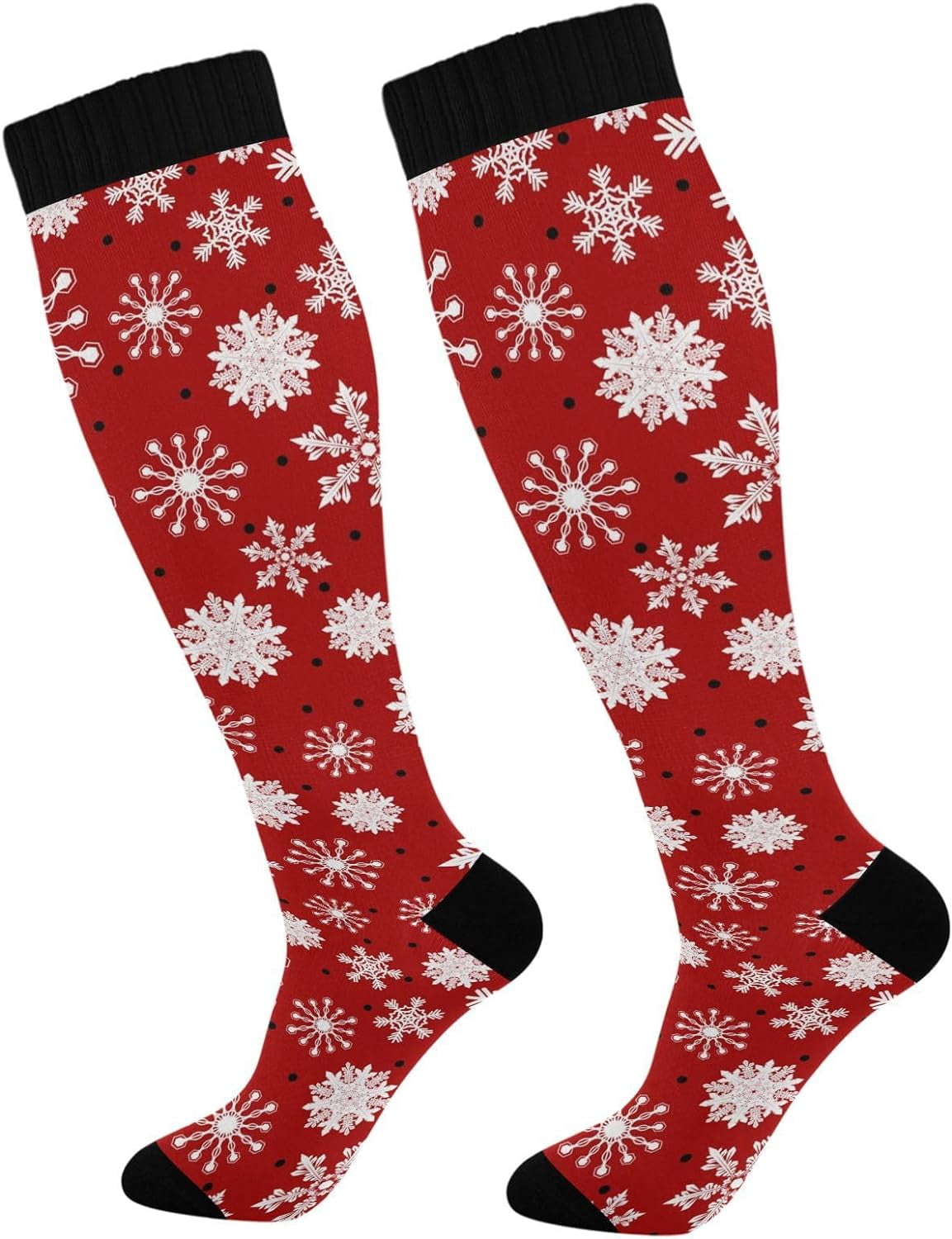 FREEAMG High Elasticity Compression Socks, High Knee Socks Adult ...