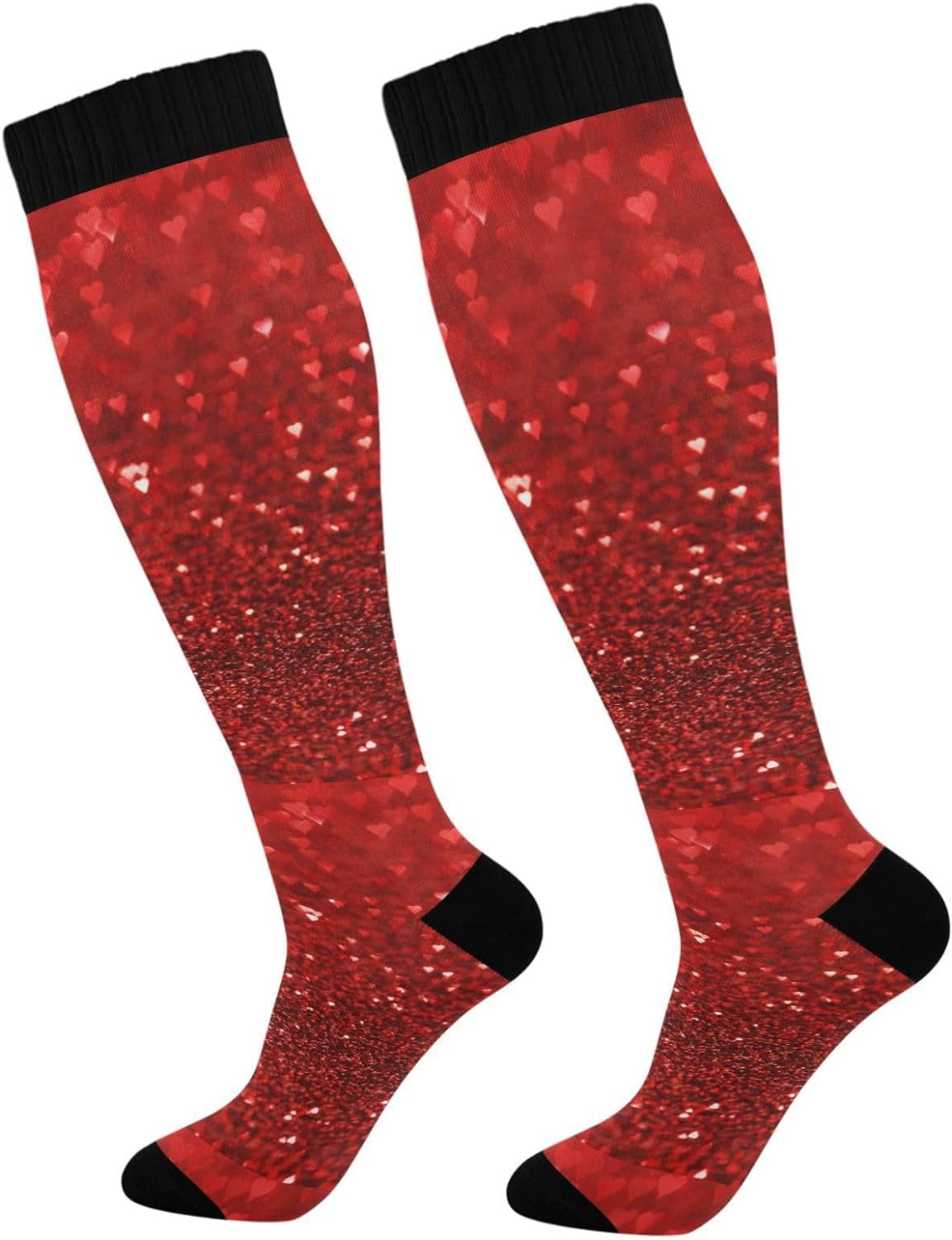 FREEAMG High Elasticity Compression Socks, High Knee Socks Adult ...