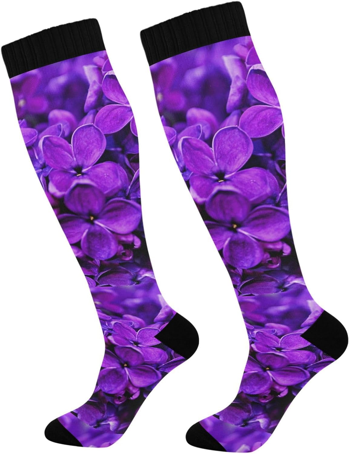 FREEAMG High Elasticity Compression Socks, High Knee Socks Adult ...