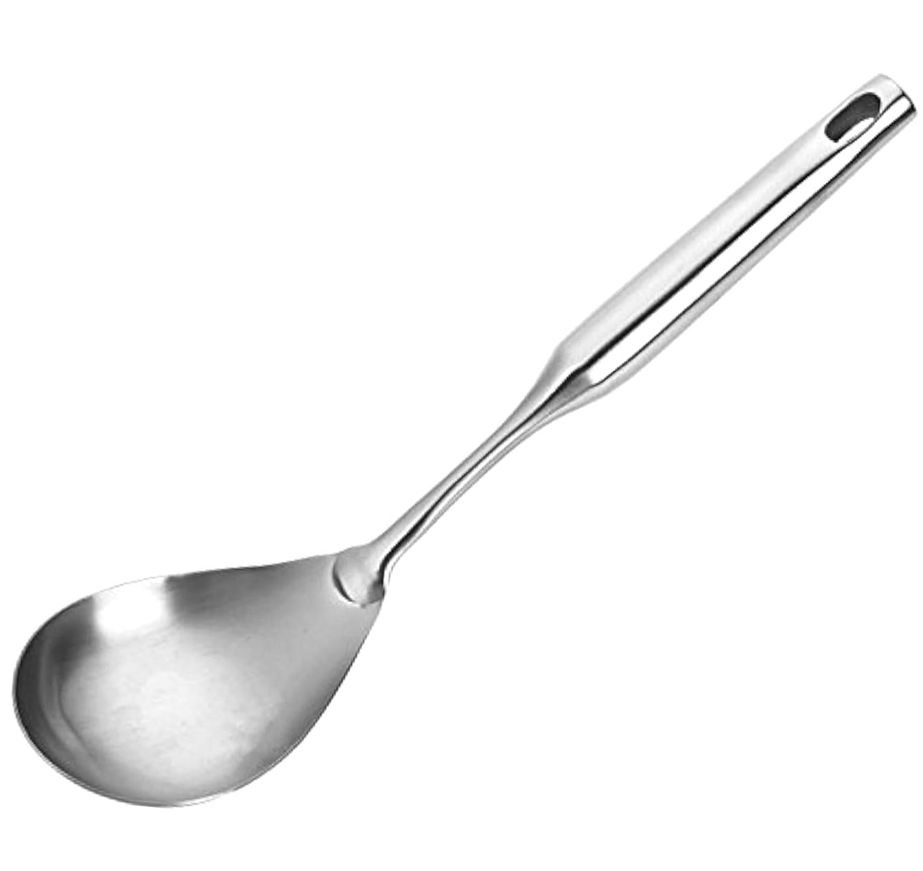 FREEAMG High-Quality Brushed Stainless Steel Serving Spoon, 12.5 Inches ...