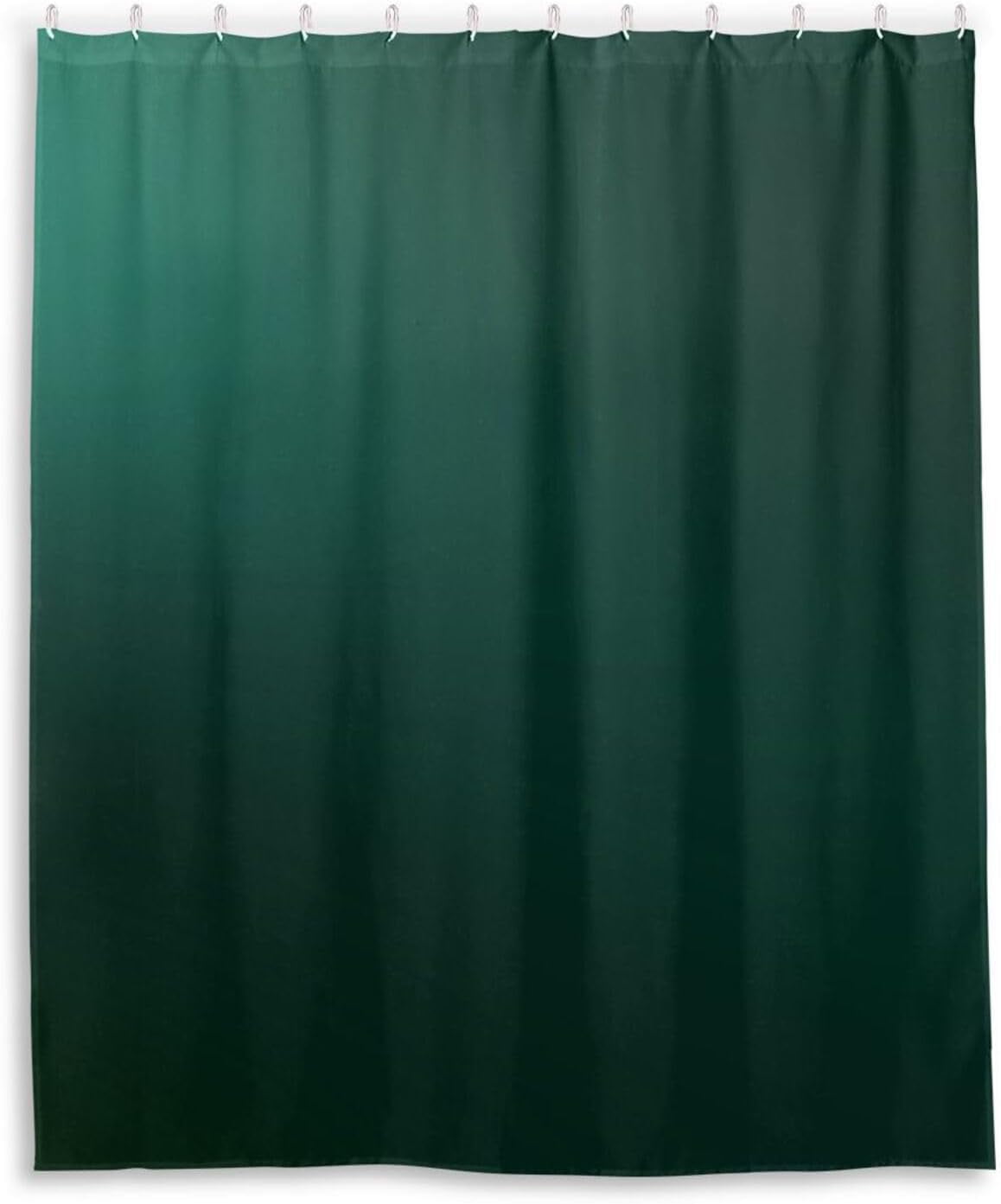 FREEAMG Hunter Green Solid Color Shower Curtains, Waterproof Fabric ...