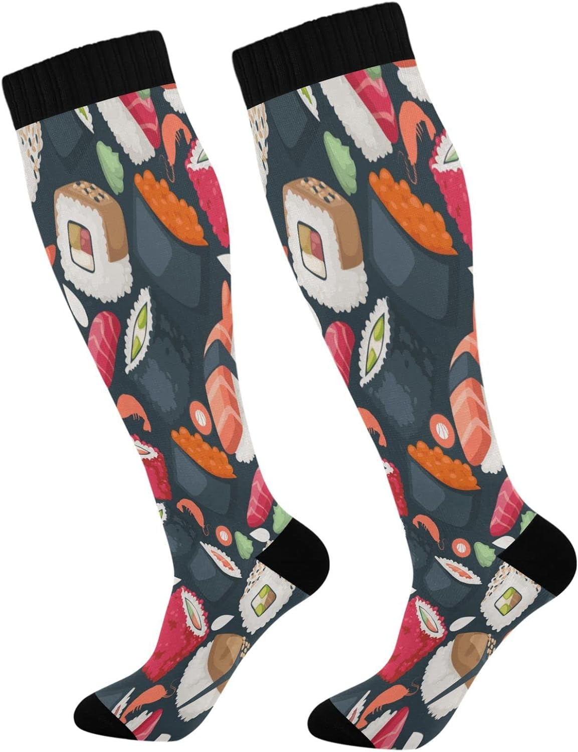 FREEAMG Japanese Sushi Compression Socks for Women&Men Circulation-Best ...