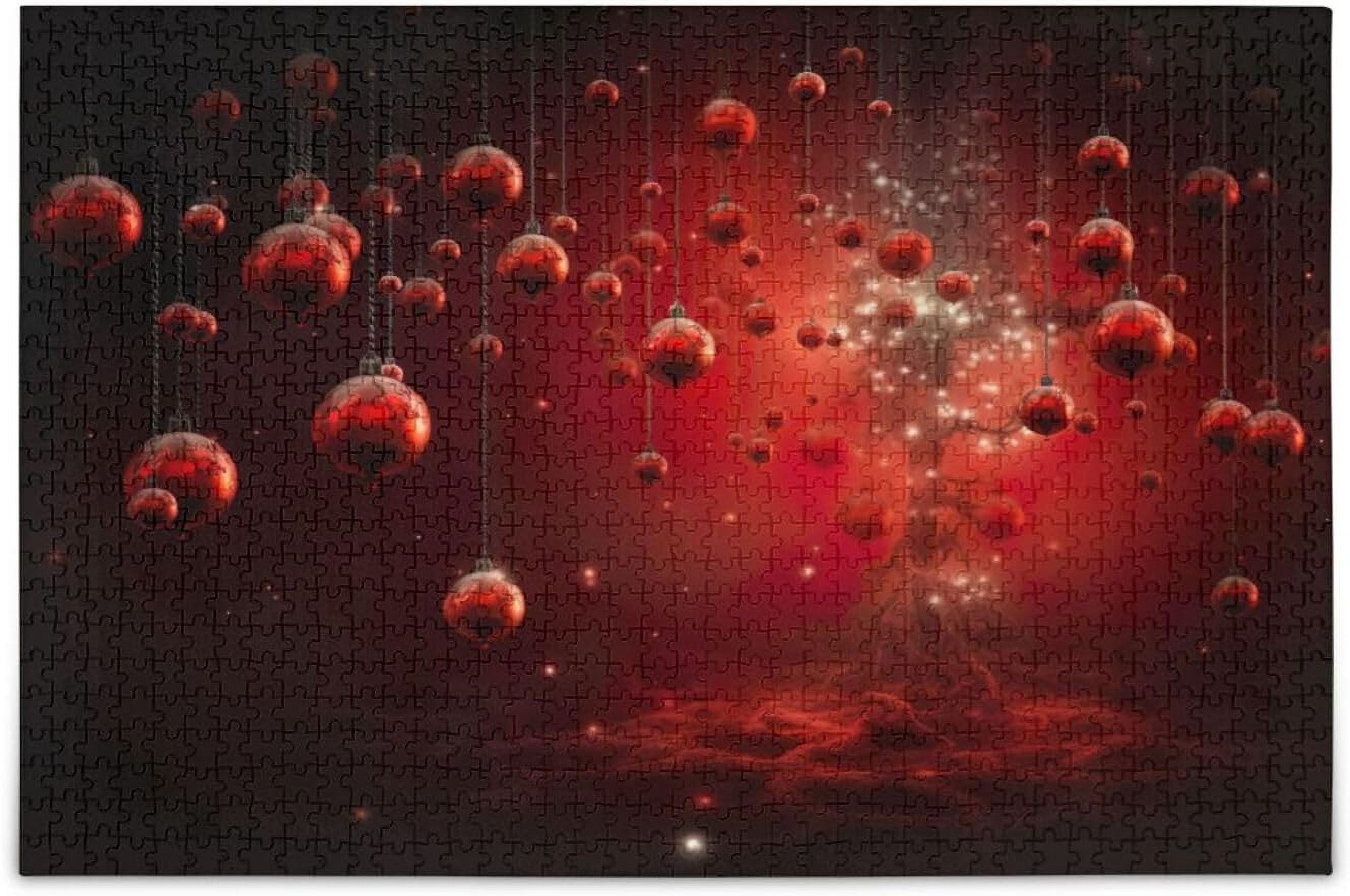 FREEAMG Jigsaw Puzzles 1000 Pieces for Adults, Christmas Ball Kid's ...