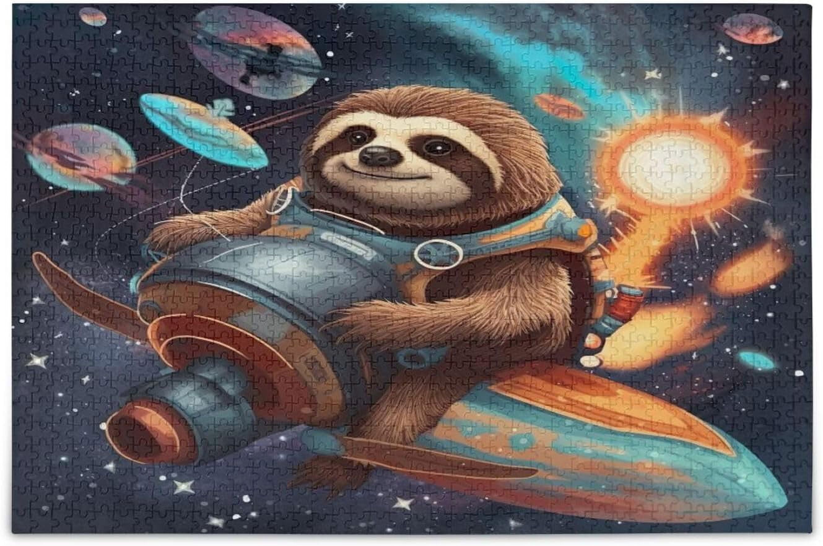 FREEAMG Jigsaw Puzzles 1000 Pieces for Adults, Sloth Kid's Teens ...