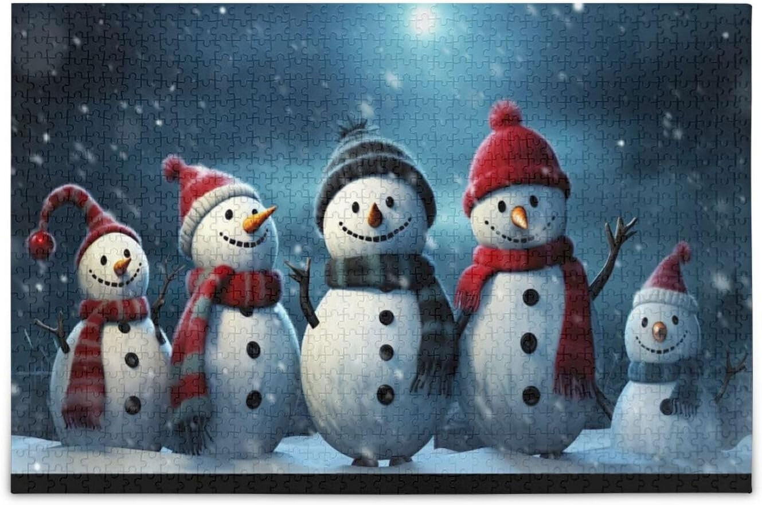 FREEAMG Jigsaw Puzzles 1000 Pieces for Adults, Snowmen Kid's Teens ...