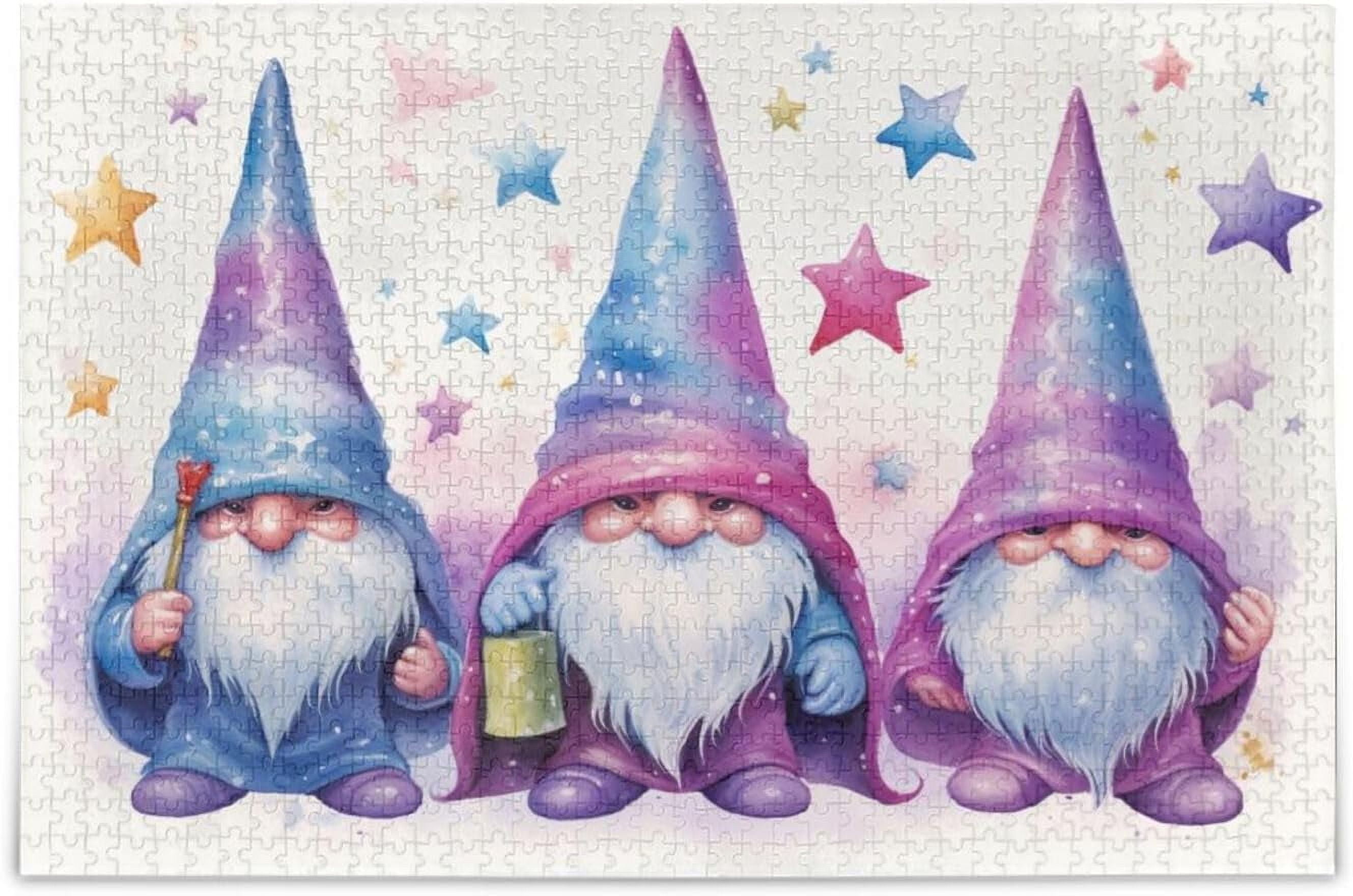 FREEAMG Jigsaw Puzzles 500 Pieces for Adults, Christmas Gnomes Kid's ...