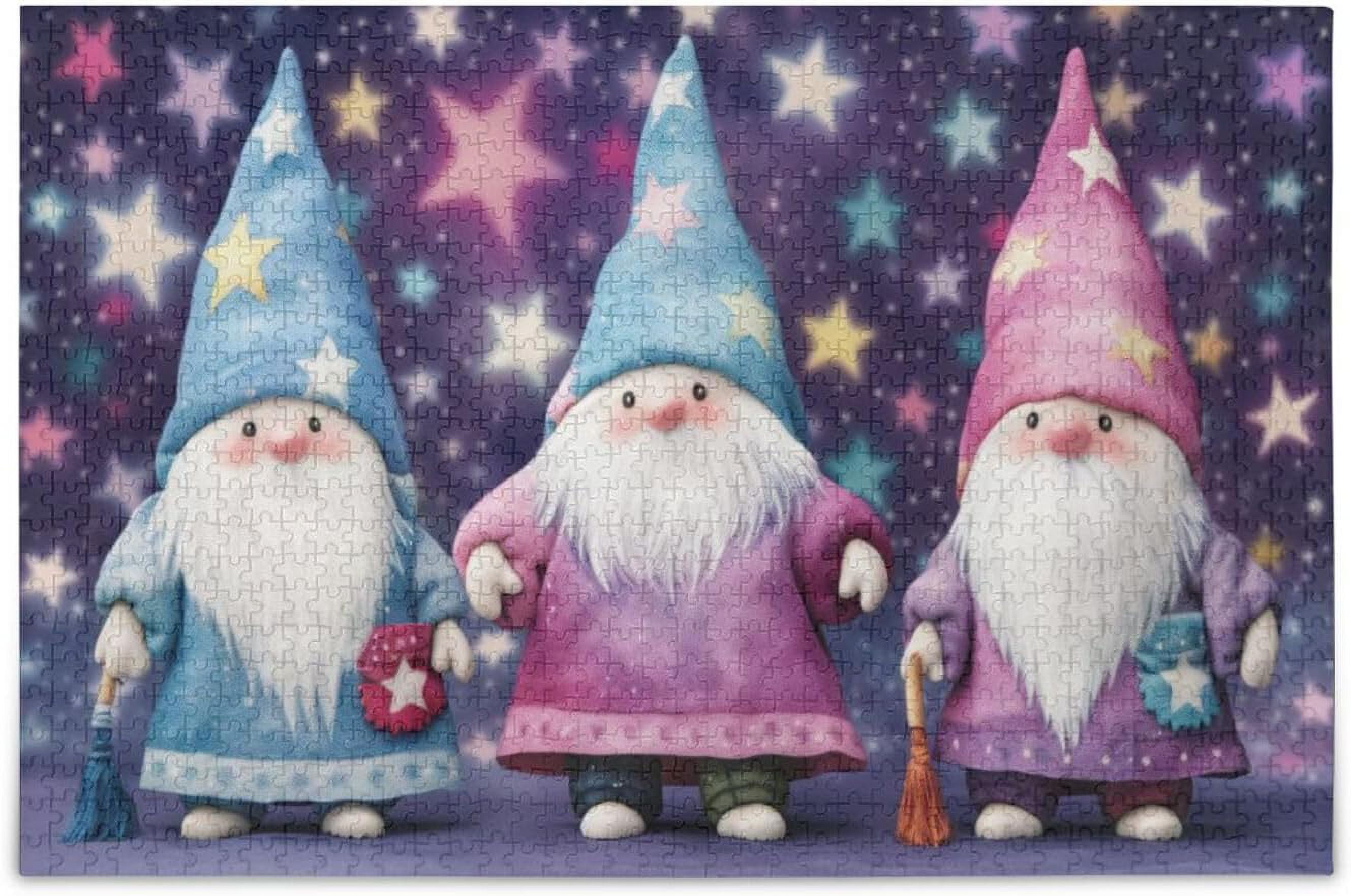 FREEAMG Jigsaw Puzzles 500 Pieces for Adults, Christmas Gnomes Kid's ...