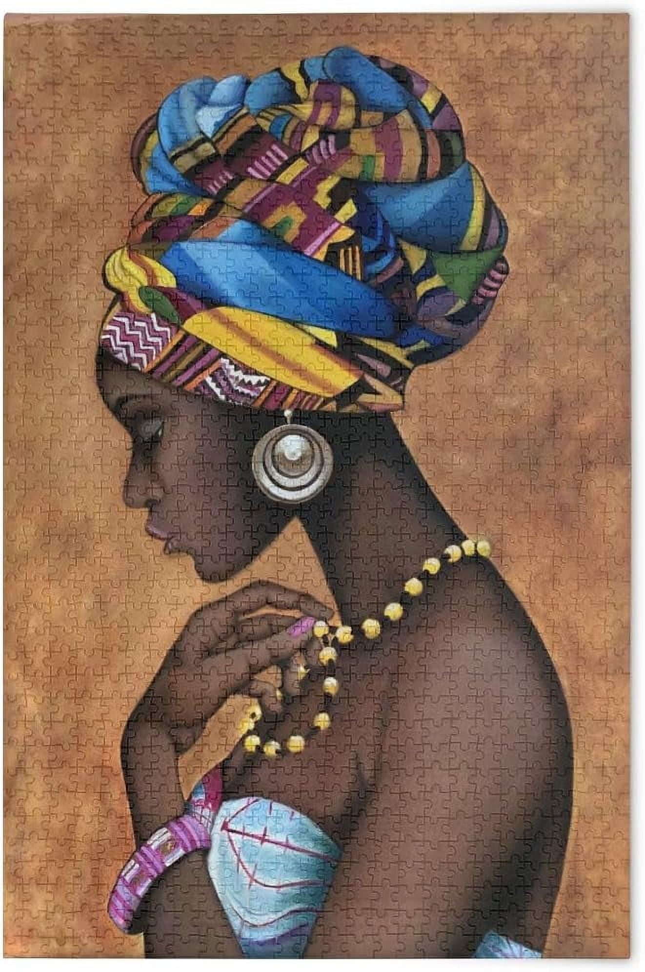 FREEAMG Jigsaw Puzzles for Adults 1000 Pieces Afro African American ...