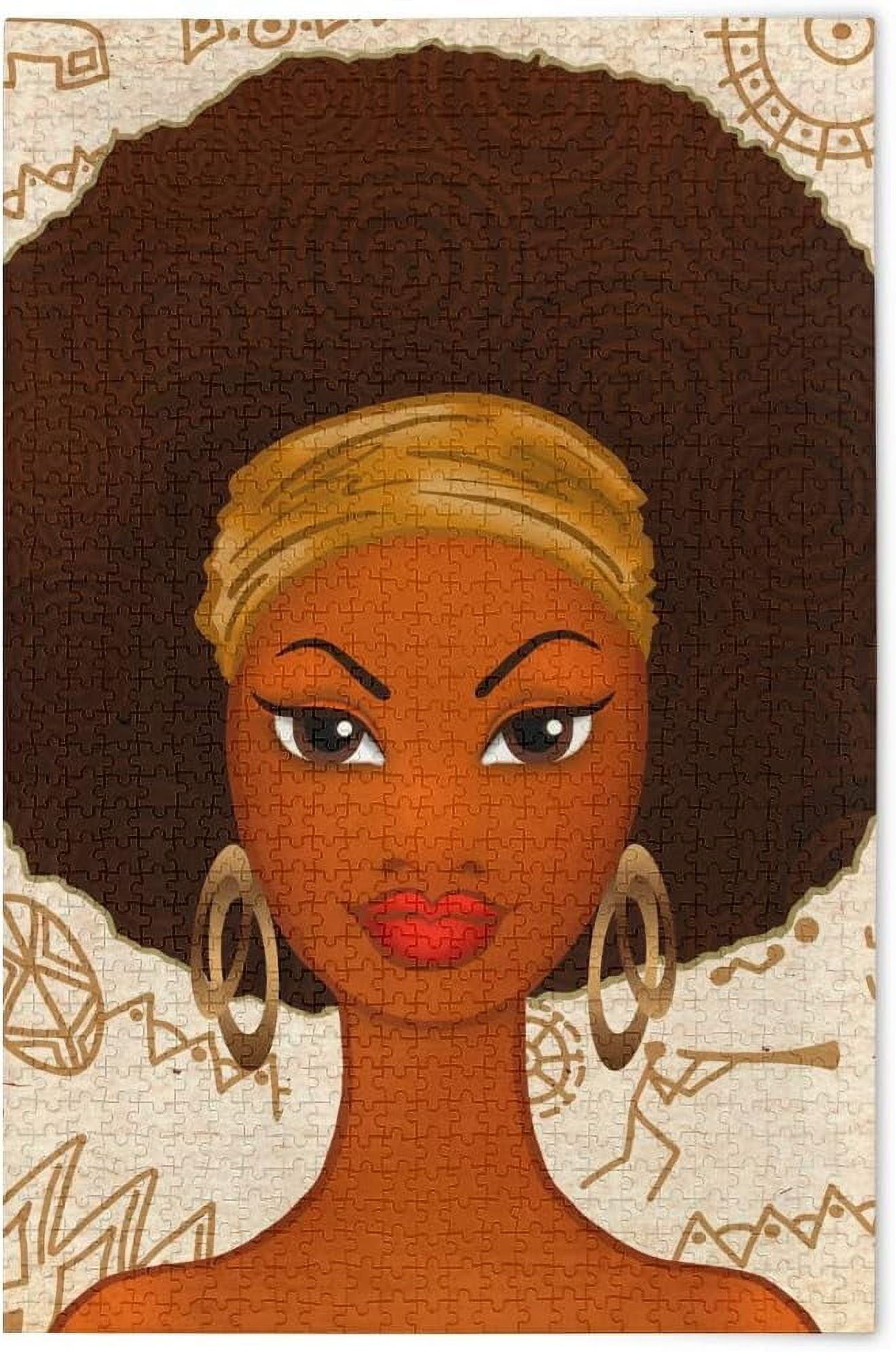 FREEAMG Jigsaw Puzzles for Adults 500 Pieces Portrait of African Woman ...