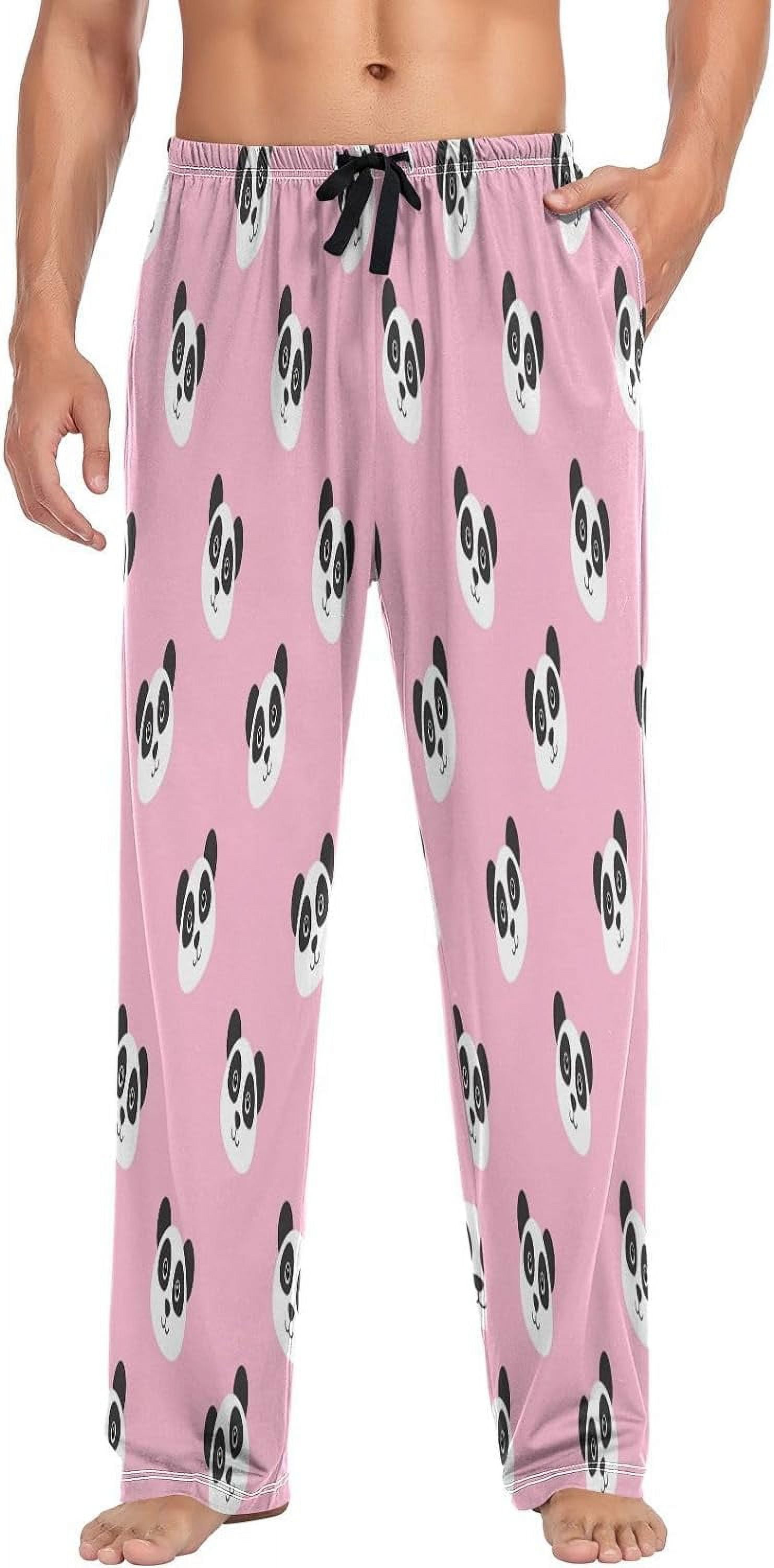 FREEAMG Kawaii Panda Pajama Pants for Men, Men's Separate Bottoms, Pure ...