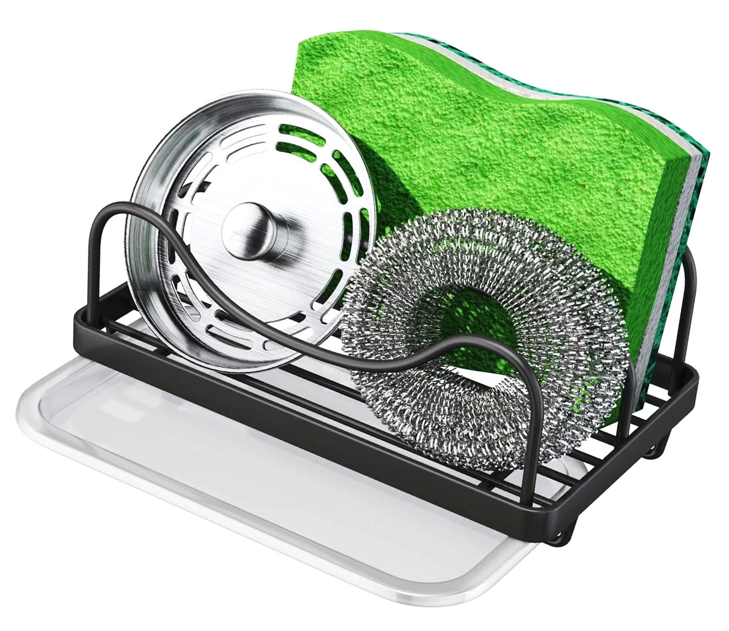 FREEAMG Kitchen Sink Sponge Holder, Adjustable Sink Organizer for ...