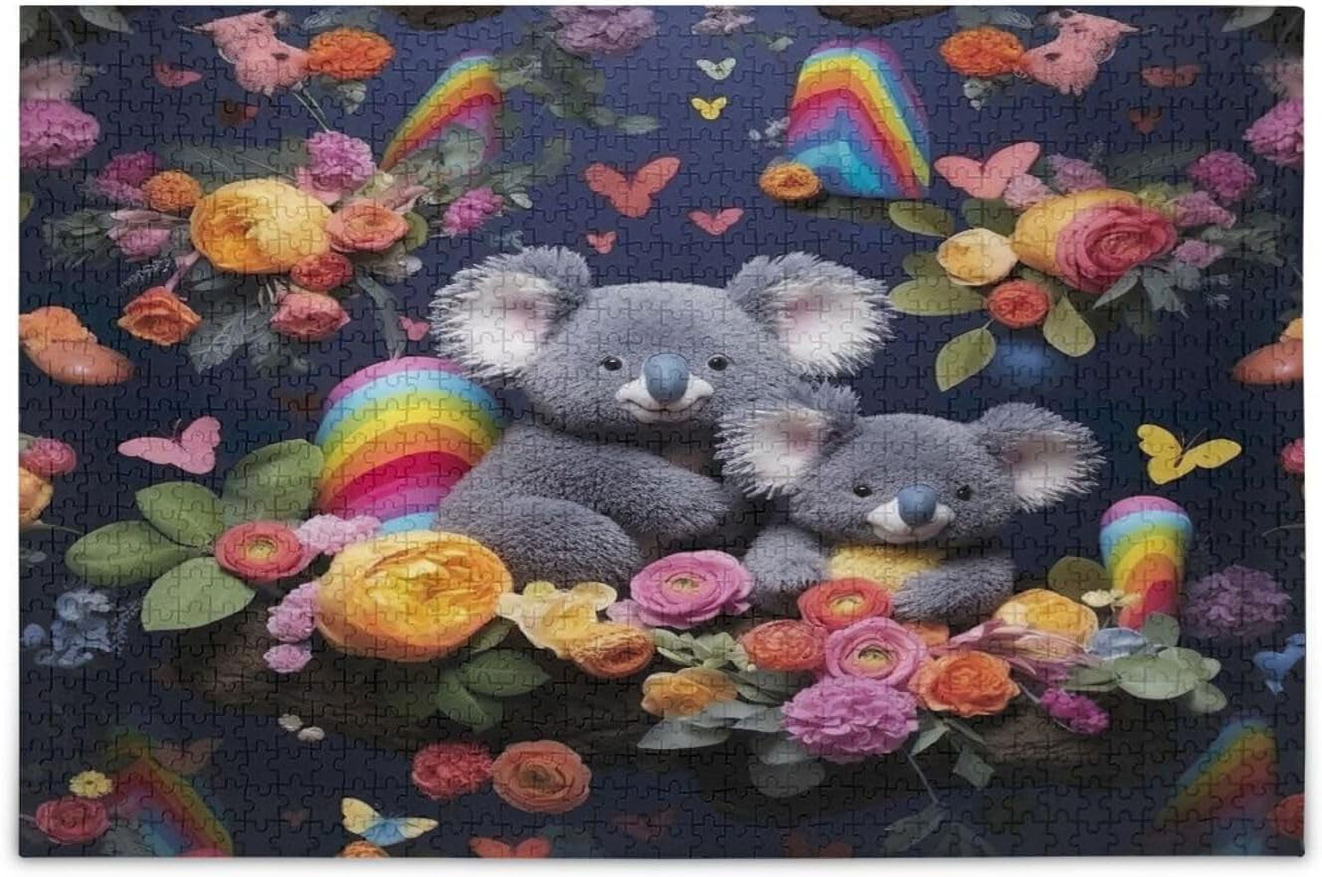 FREEAMG Koalas Rainbows Jigsaw Puzzles for Adults 1000 Piece, Puzzles ...