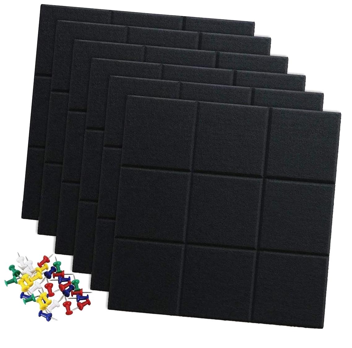 FREEAMG Large Cork Board Felt Board Tiles for Walls with 30 Push , 11.8 ...
