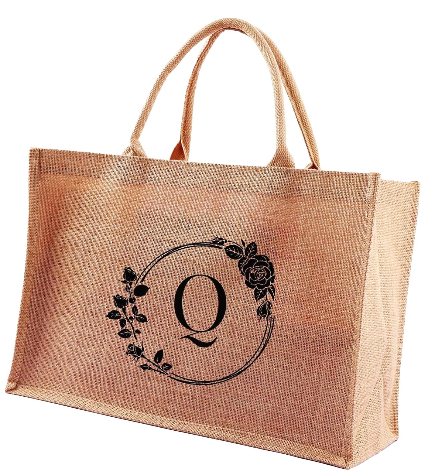FREEAMG Large Monogrammed Initial Tote Bags for Women, Perfect for ...