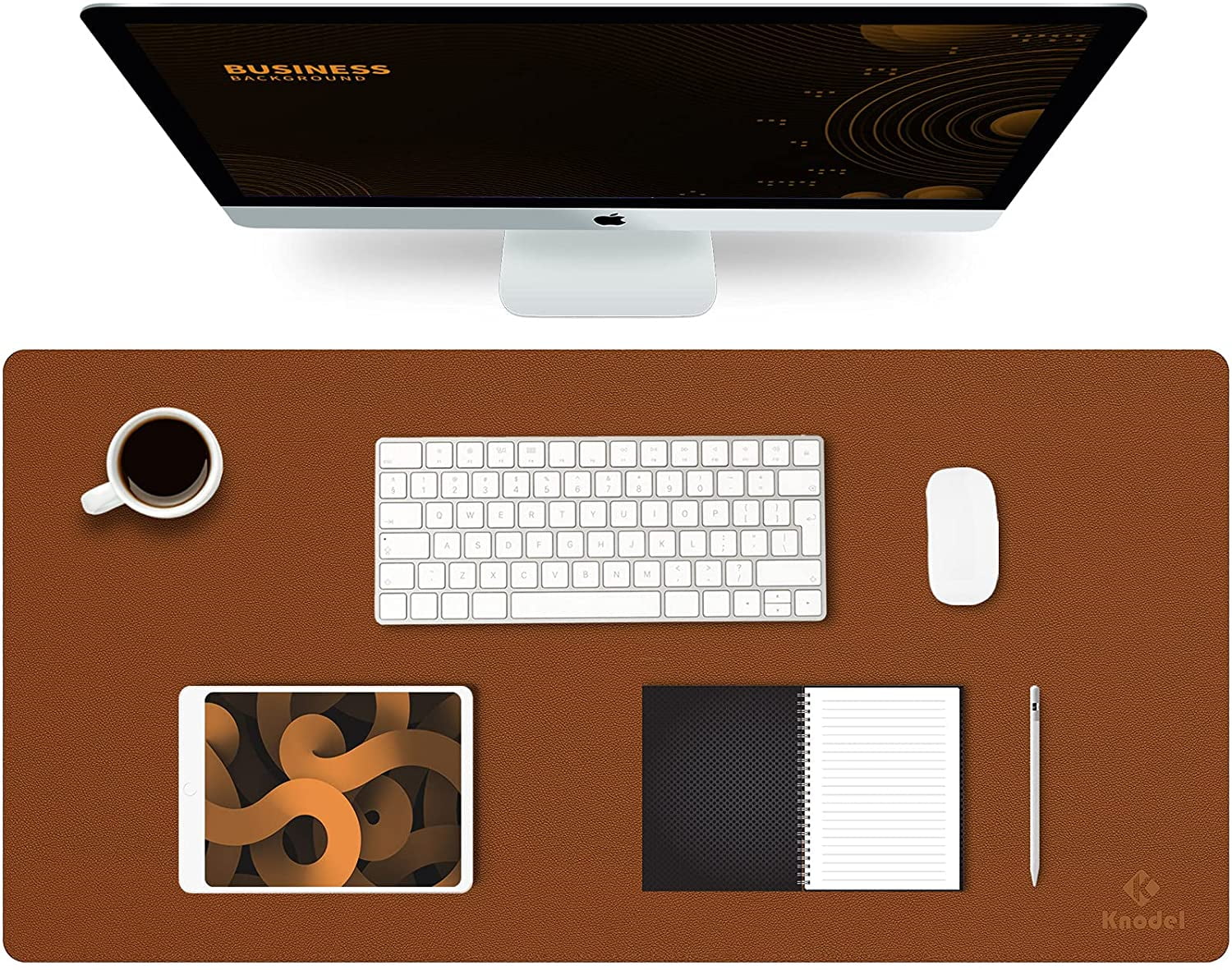 FREEAMG Large Ofce Leather Desk Mat, e and Keyboard Pad, Computer and ...