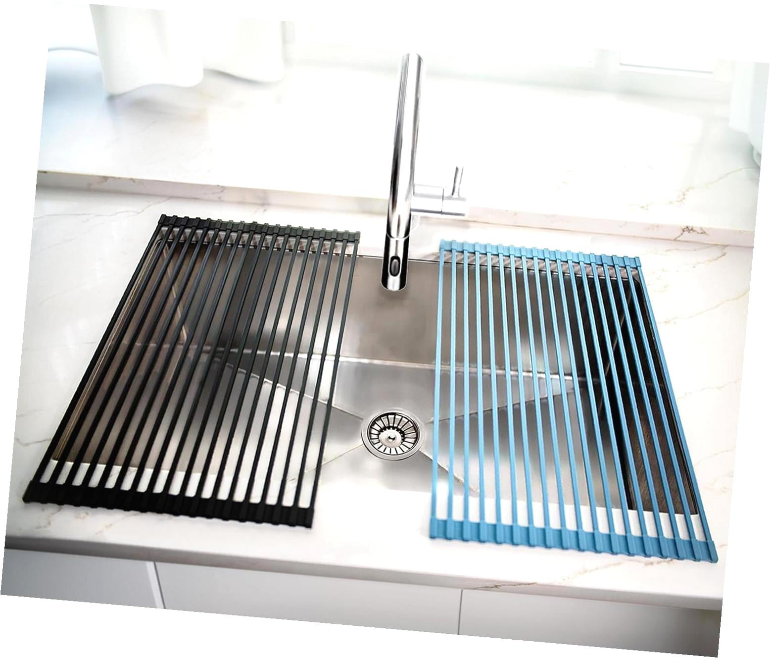 FREEAMG LeProMat Kitchen Large 20.5” Roll Up Dish Drying Rack & Trivet ...
