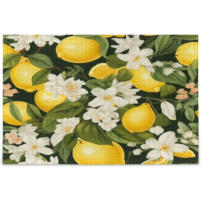 FREEAMG Lemon and Daffodil Jigsaw Puzzles for Adults 1000 Piece ...