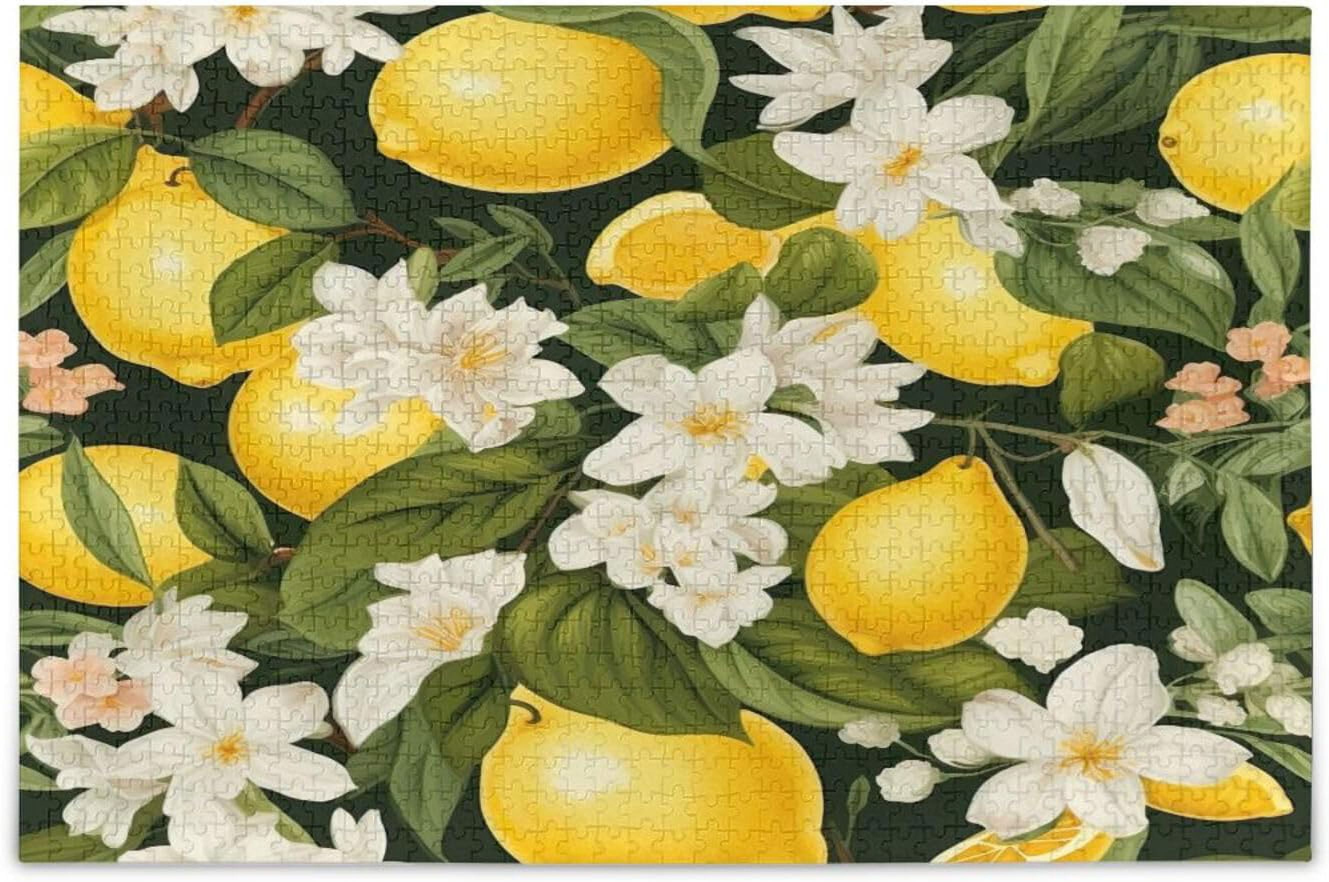 FREEAMG Lemon and Daffodil Jigsaw Puzzles for Adults 500 Piece, Puzzles ...