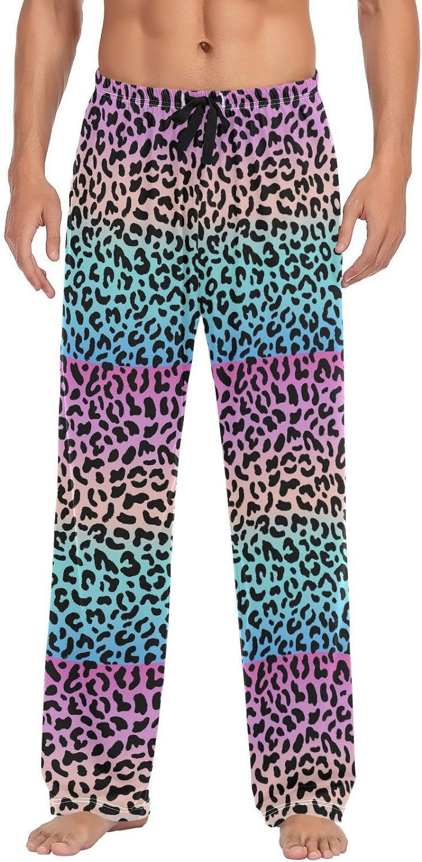 FREEAMG Leopard Pajama Pants for Men, Men's Separate Bottoms ...