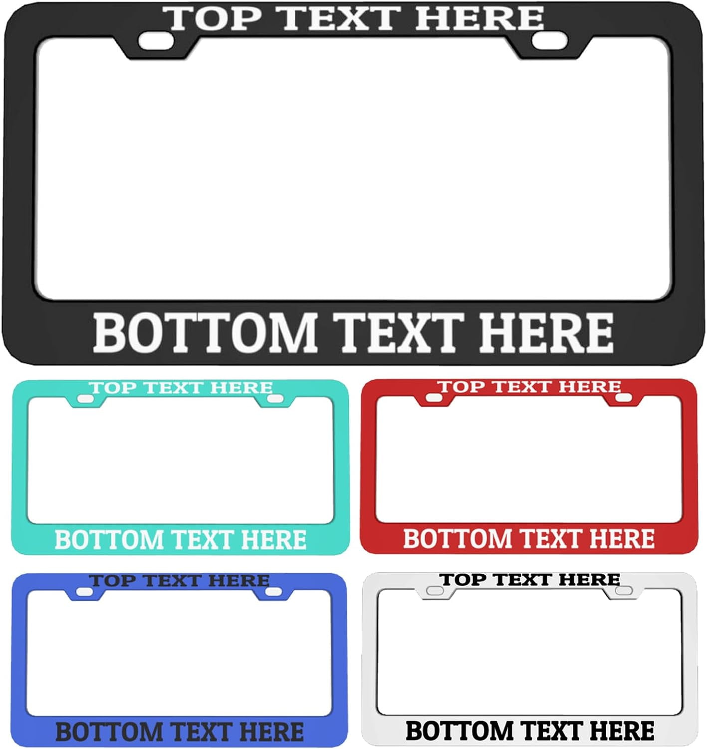 FREEAMG License Plate Holder Frame License Plate Frame Add Your Own ...