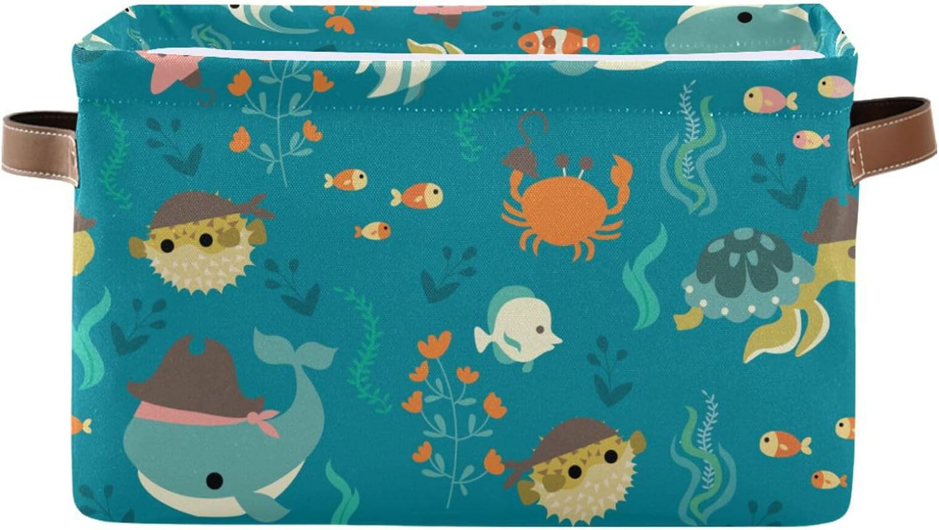 FREEAMG Life Underwater Storage Basket, Durable Canvas Organizer With ...