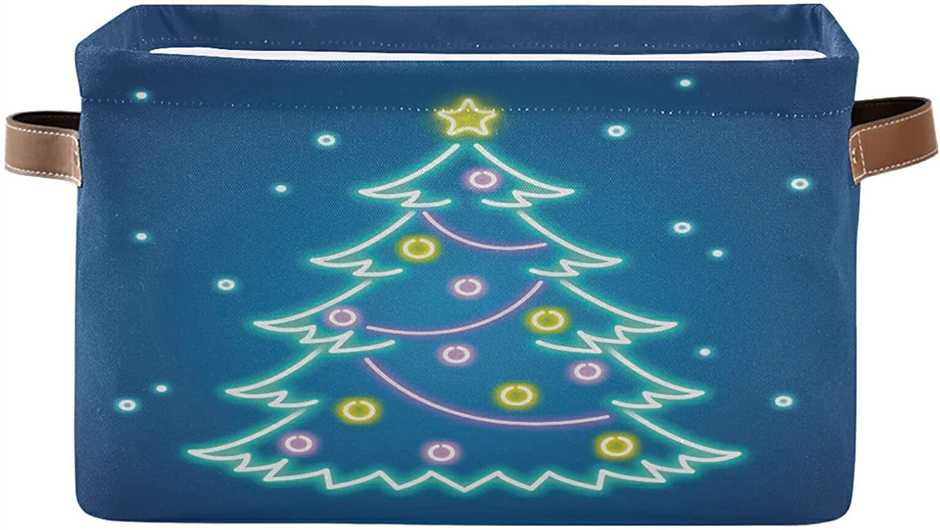 FREEAMG Light Christmas Tree Storage Bin for Toy Storage Basket Dirty ...