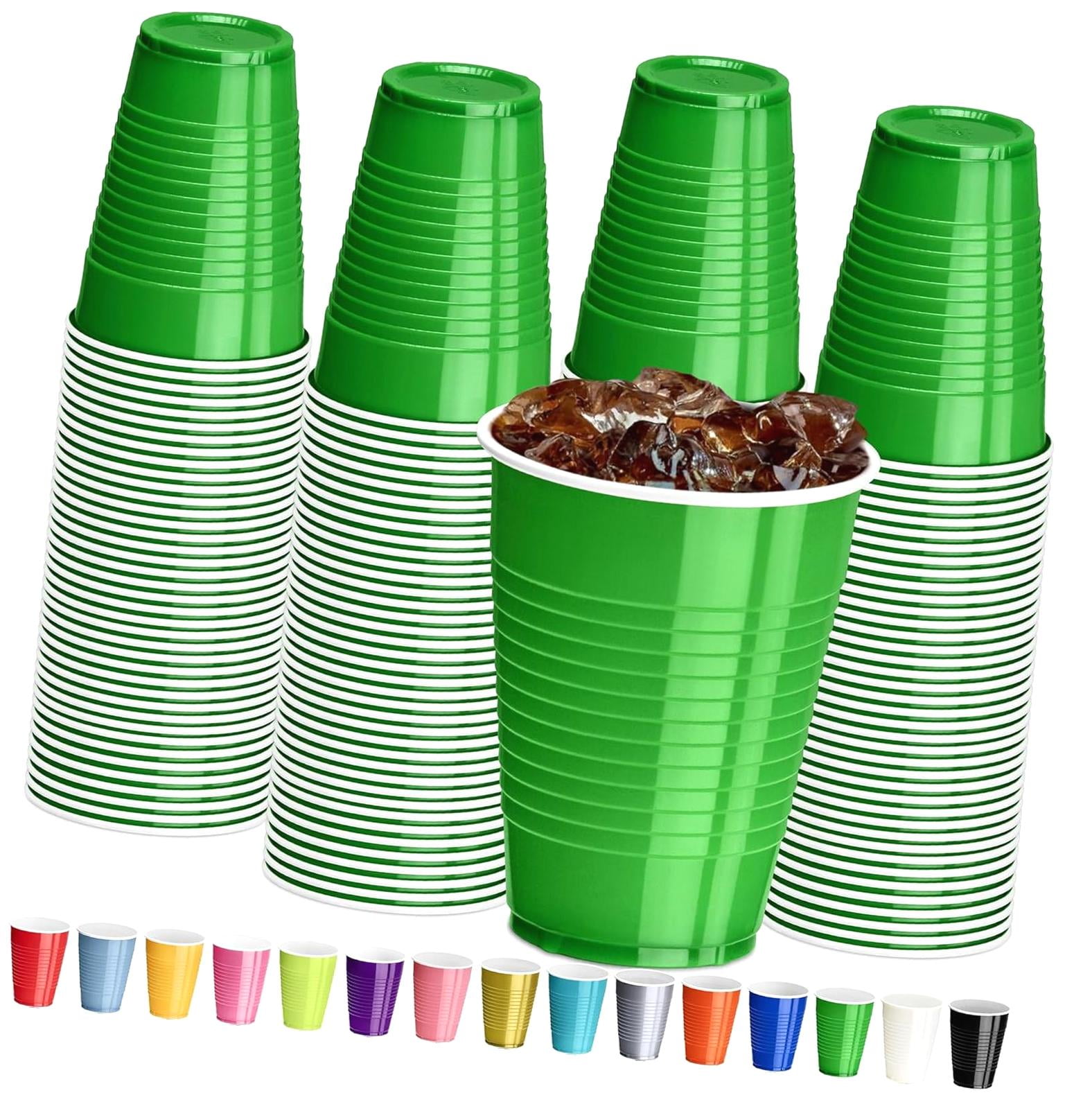 FREEAMG Light Plastic Cups, 12 oz Cups, Party Supplies (40 Count ...