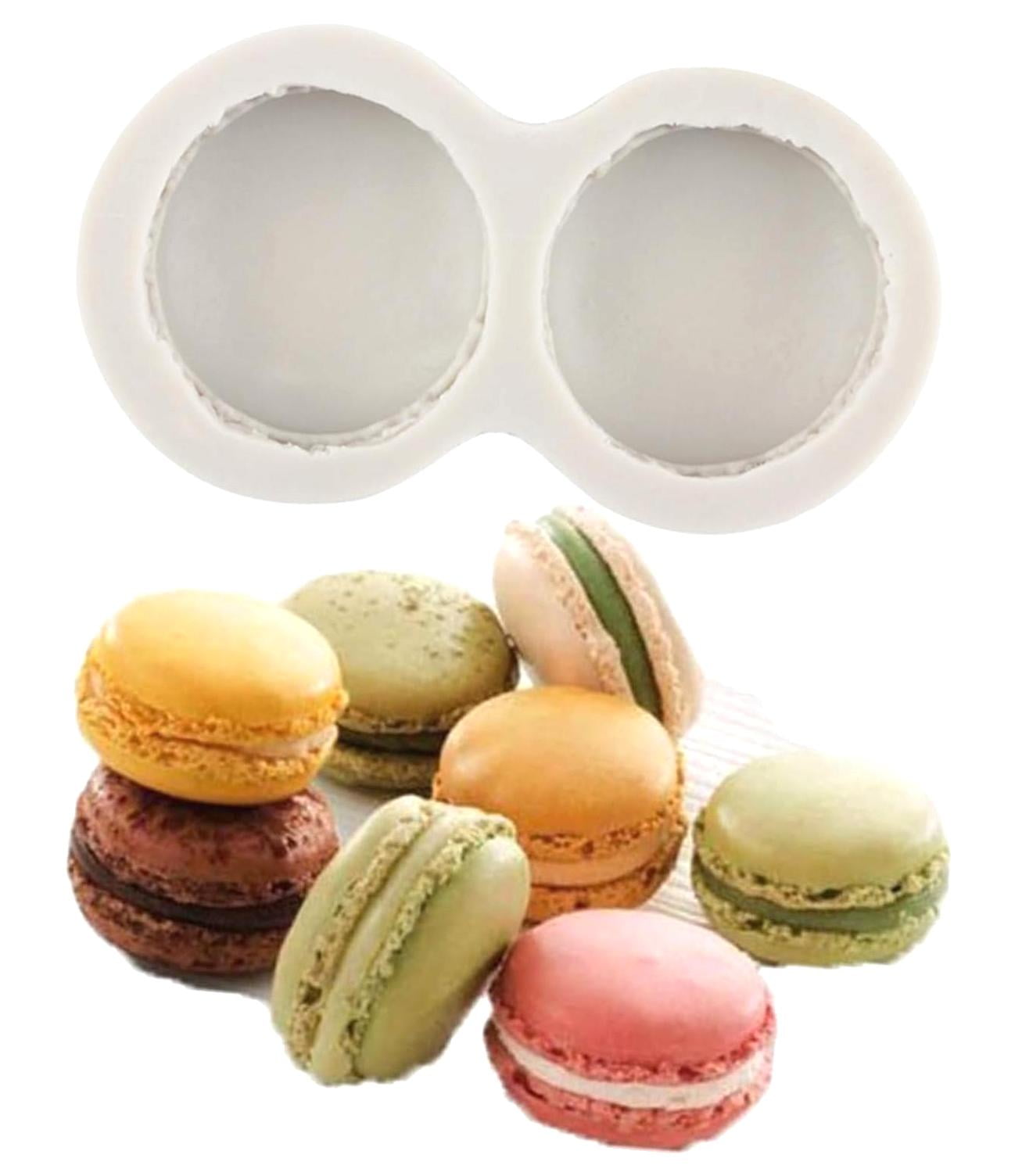 FREEAMG Macaroon Silicone Macaron Fondant Molds For Cake Decoration ...
