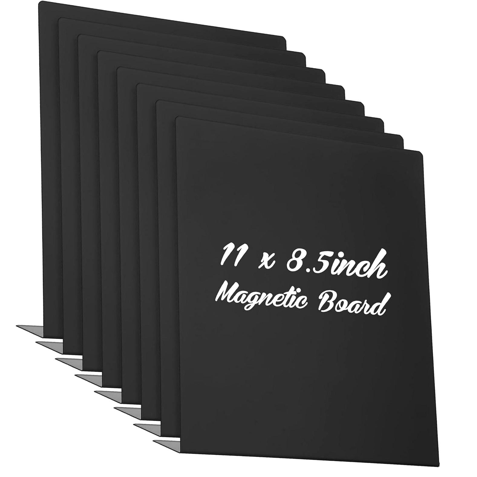 FREEAMG Magnetic Bulletin Board with Easel Stand Mini Metal Tabletop ...