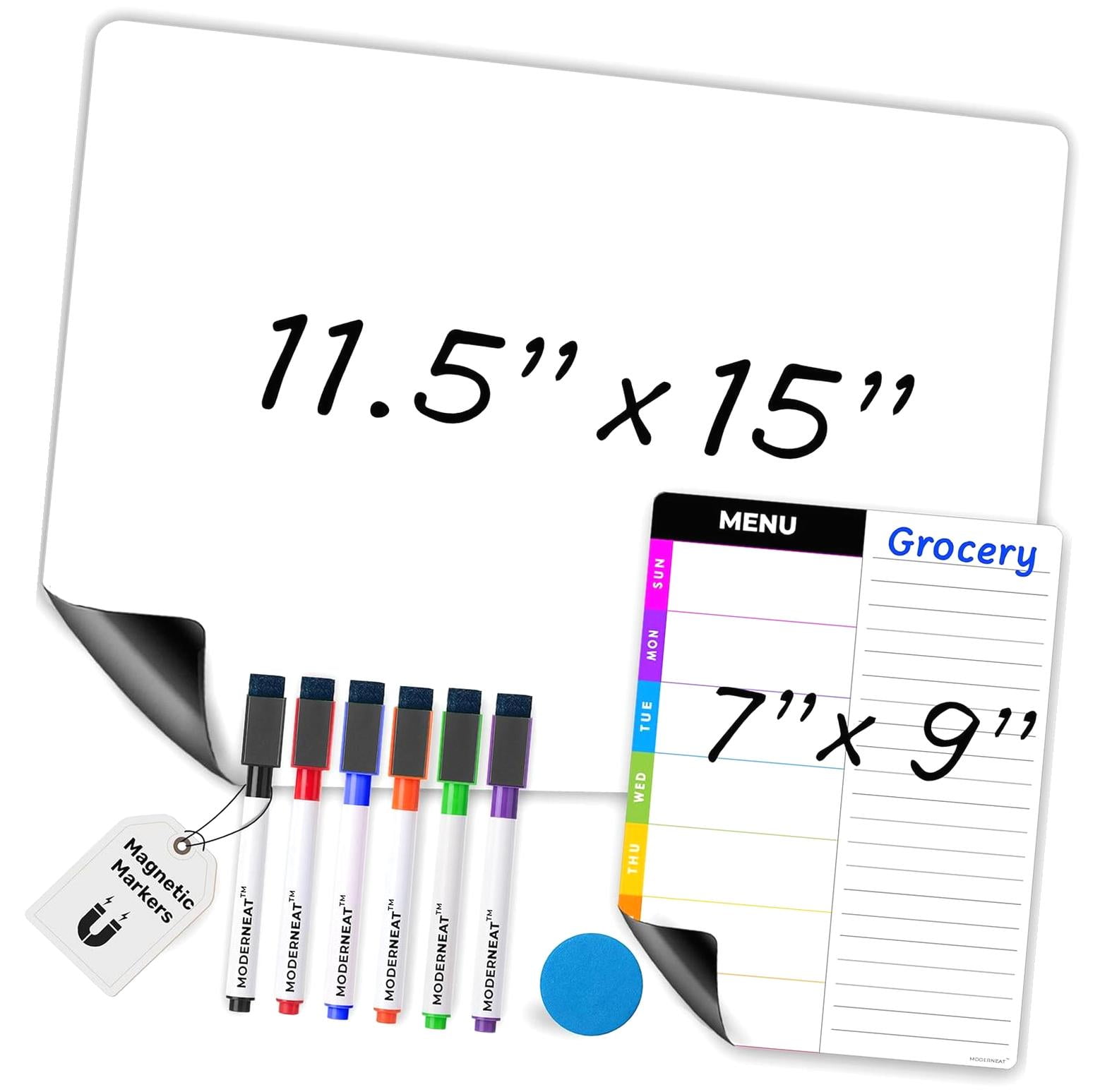 FREEAMG Magnetic Fridge Whiteboard - Organizer for , Office & Classroom ...