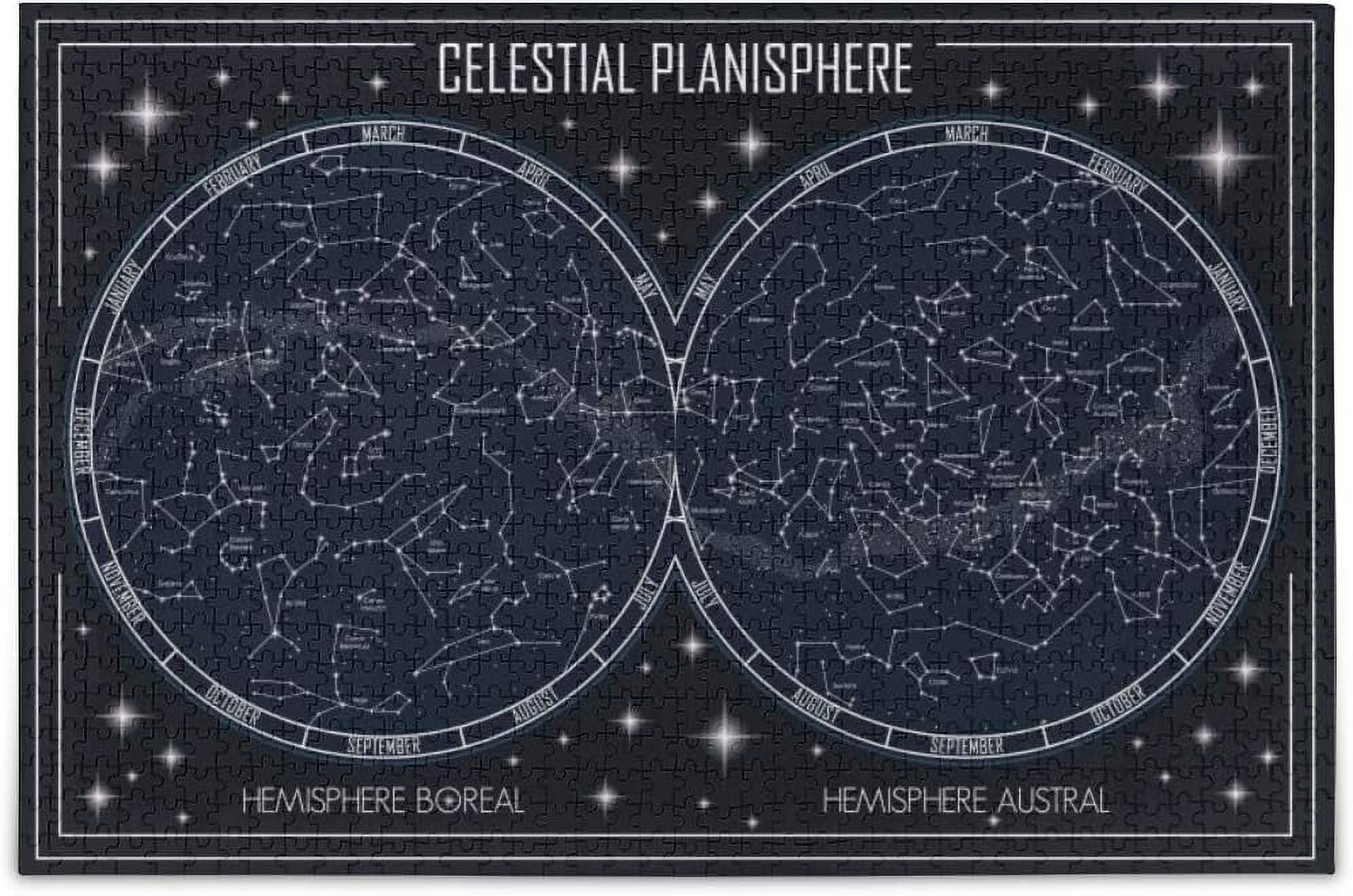 FREEAMG Map of The Celestial Planisphere and The Constellations Jigsaw ...