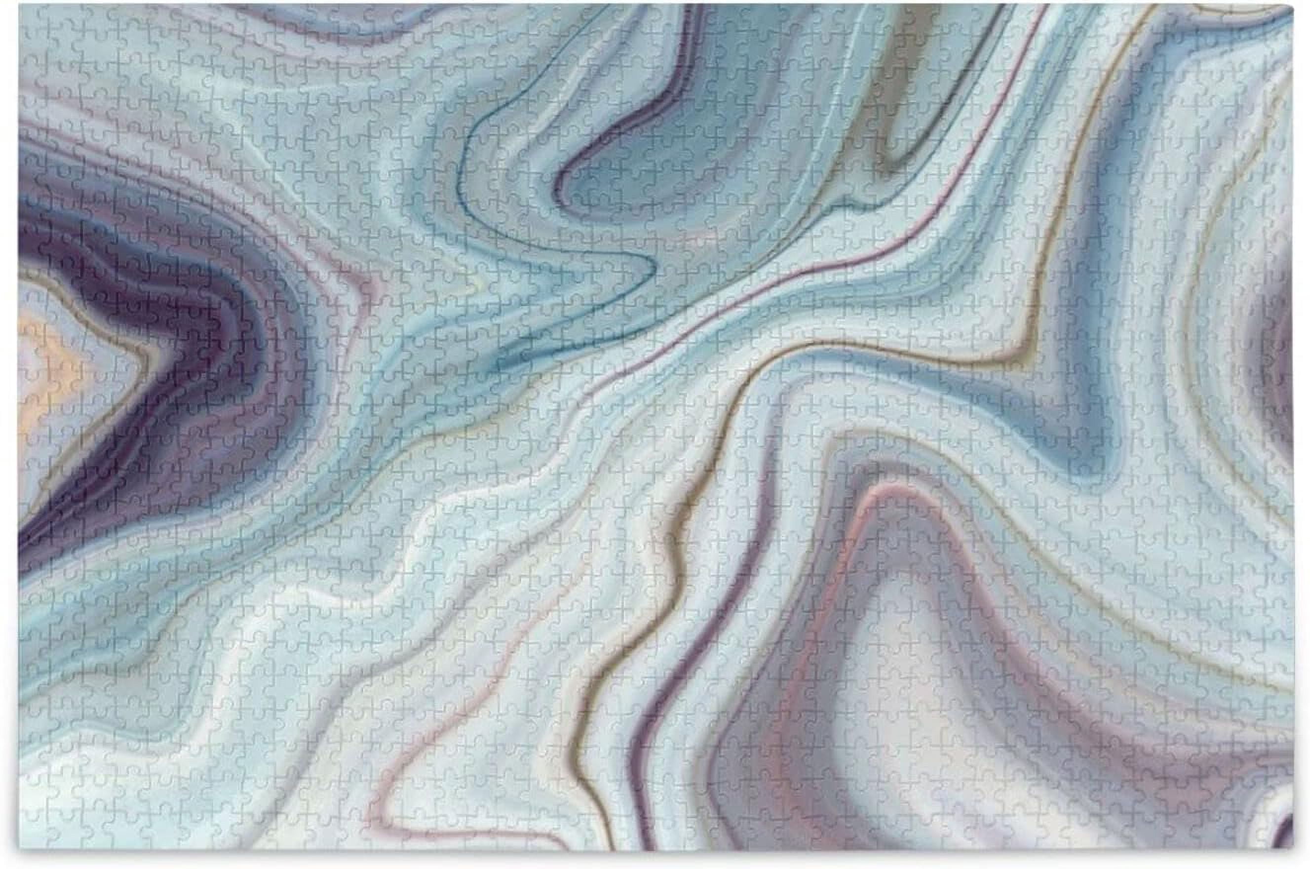 FREEAMG Marble Texture Jigsaw Puzzles for Adults 1000 Pieces ...