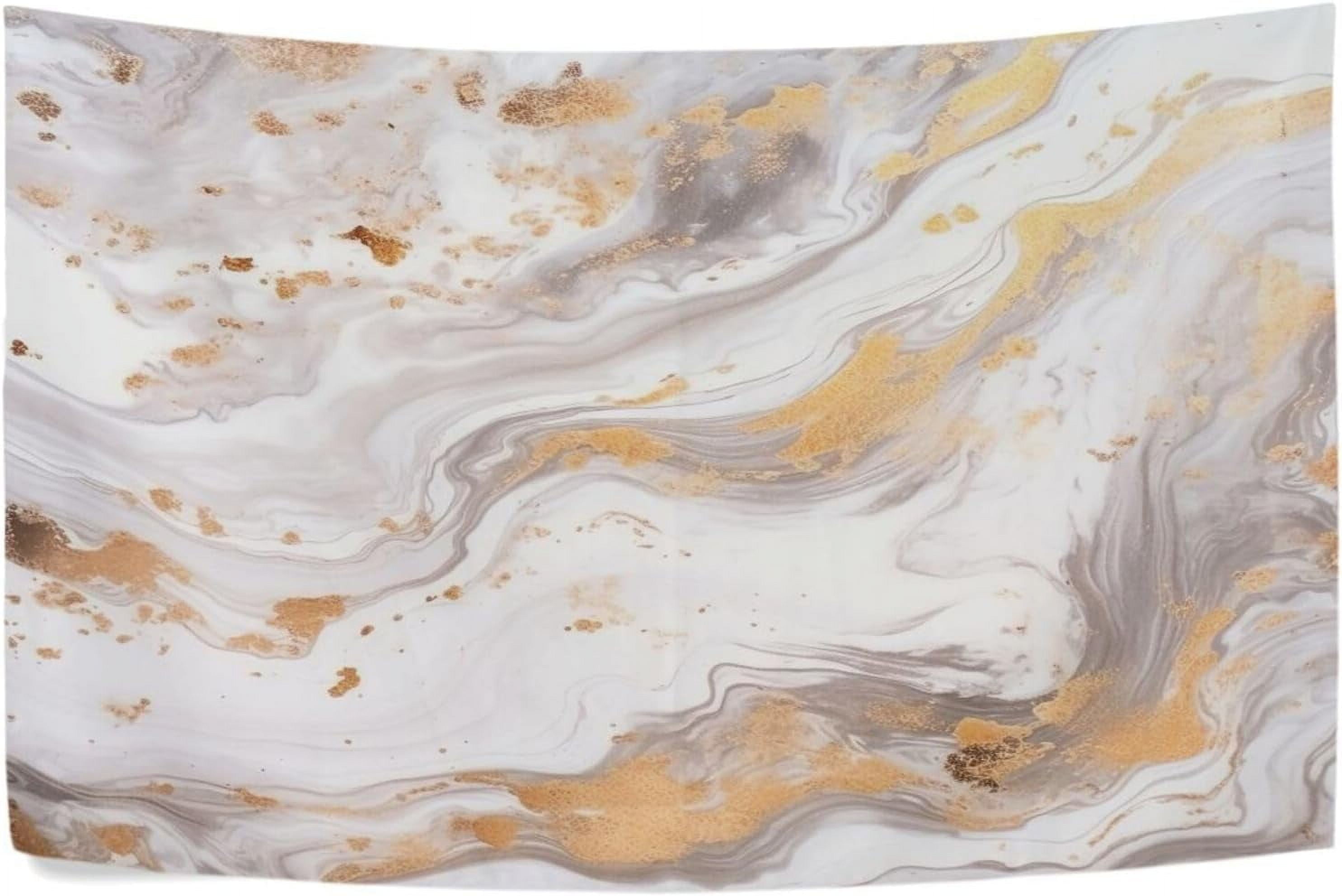 FREEAMG Marble in Gold Tapestry Hippie Wall Hanging Tapestries ...