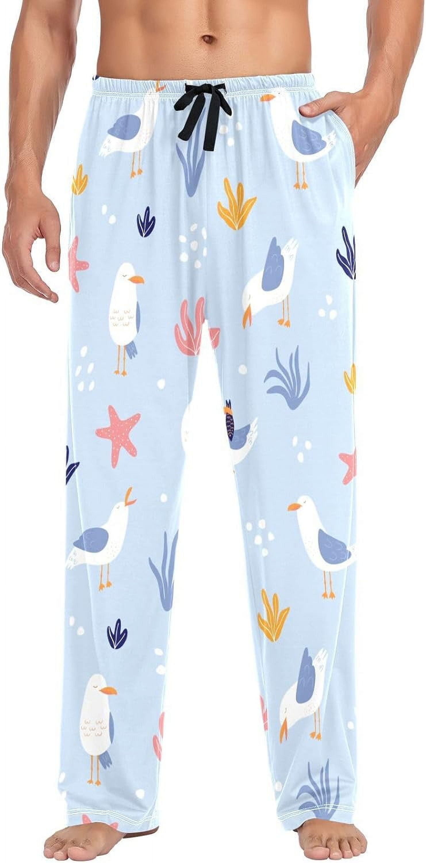 FREEAMG Men's Cotton Pajama Pants Lounge Sleep Pants Soft Sleepwear ...