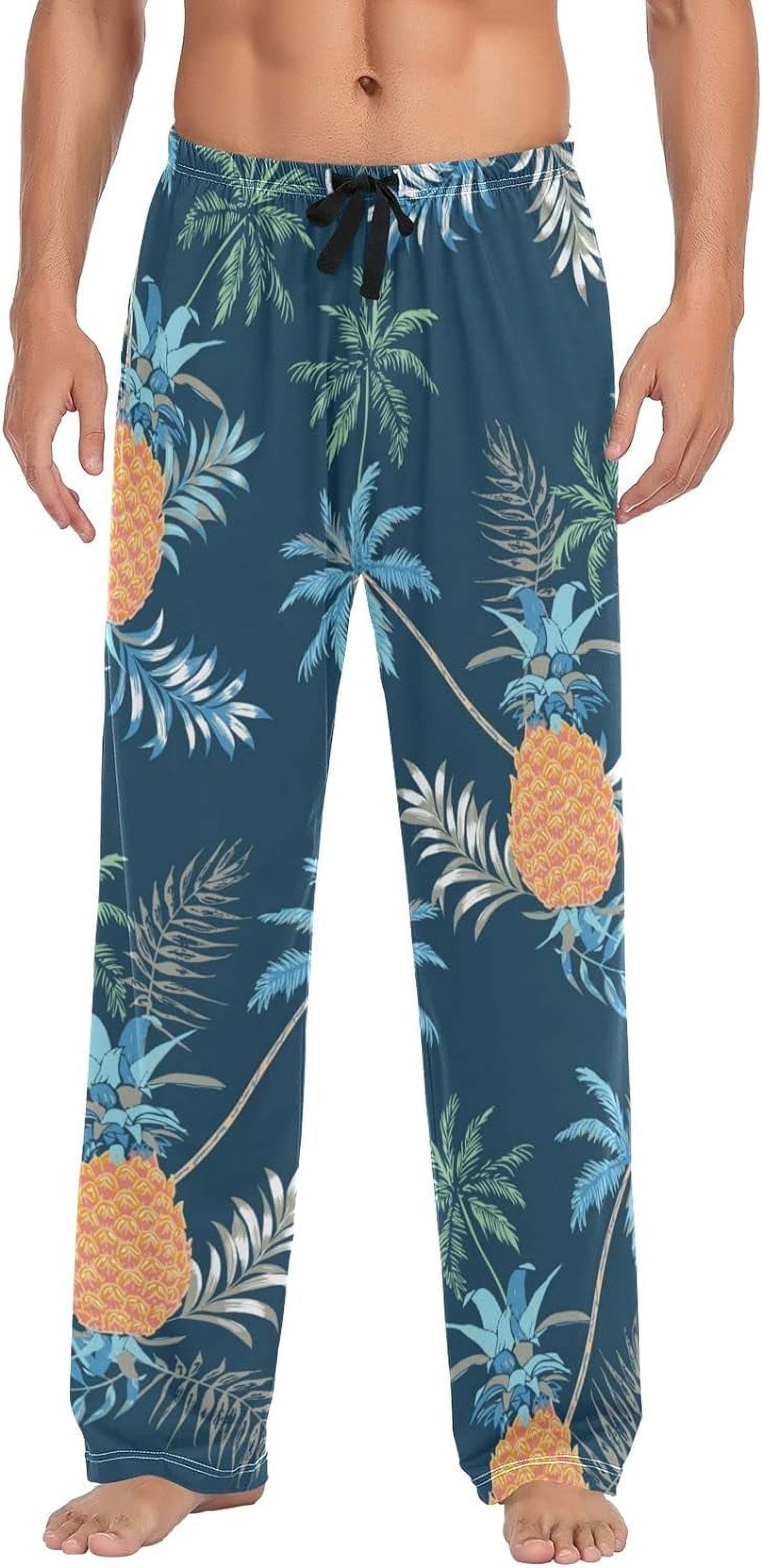 FREEAMG Men's Pajama Pants with Pockets Sleepwear Lounge Pants Stretch ...