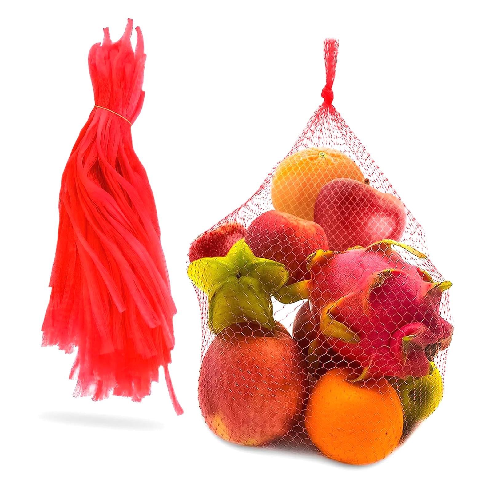 FREEAMG Mesh Produce Bags - 100Pcs, Tear-Resistant, Boil-Safe, with ...