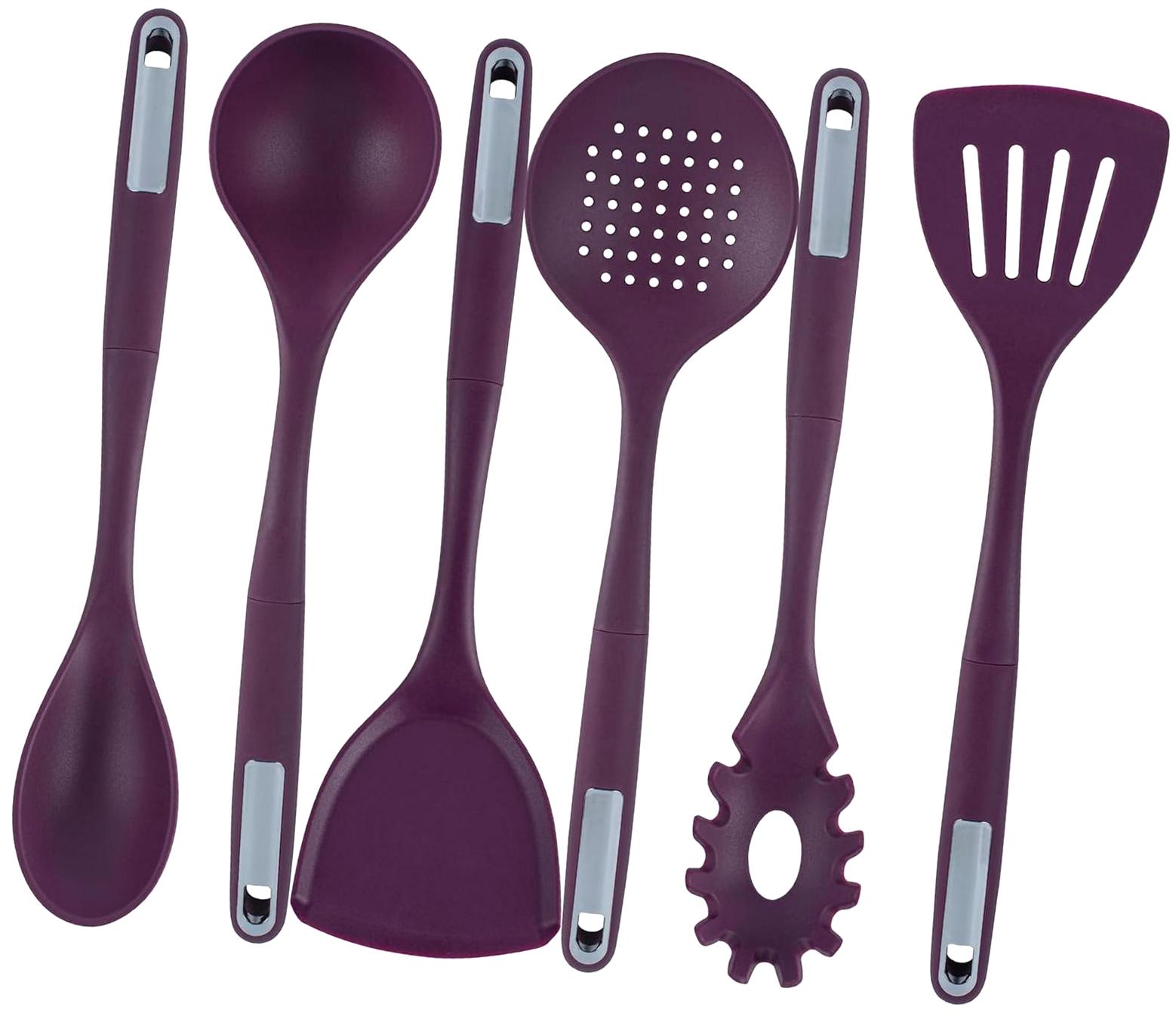 FREEAMG Met Lux Kitchen Utensil Collection, 1 Silicone Set - 6 Items ...