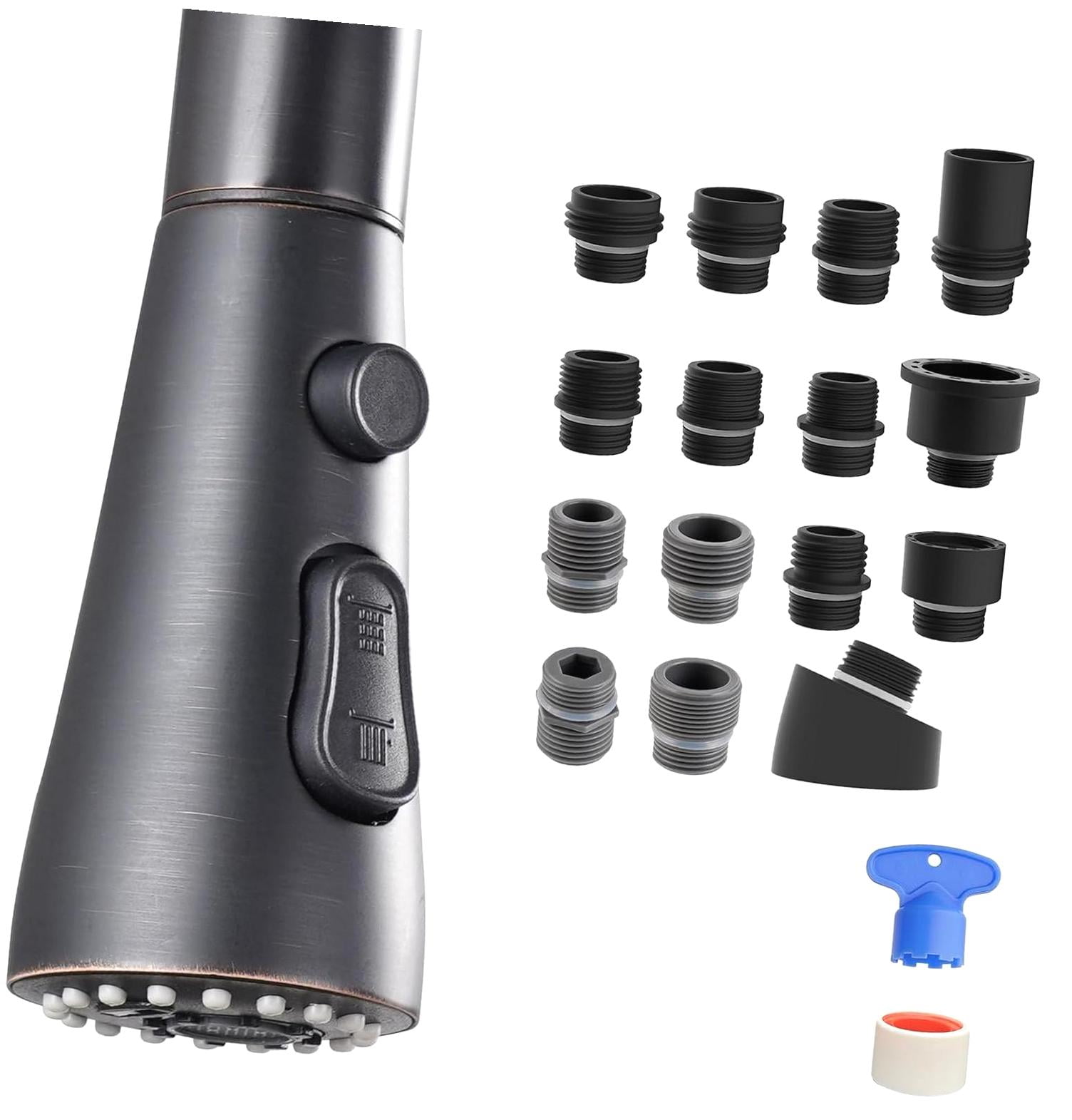 FREEAMG Metal Pull Down Kitchen Sprayer, Sink Nozzle Replacement with ...