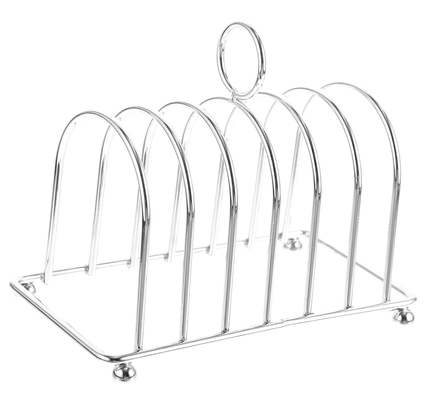 FREEAMG Metal Toast Rack, Desktop Slice Holder for Bread, Kitchen Toast ...
