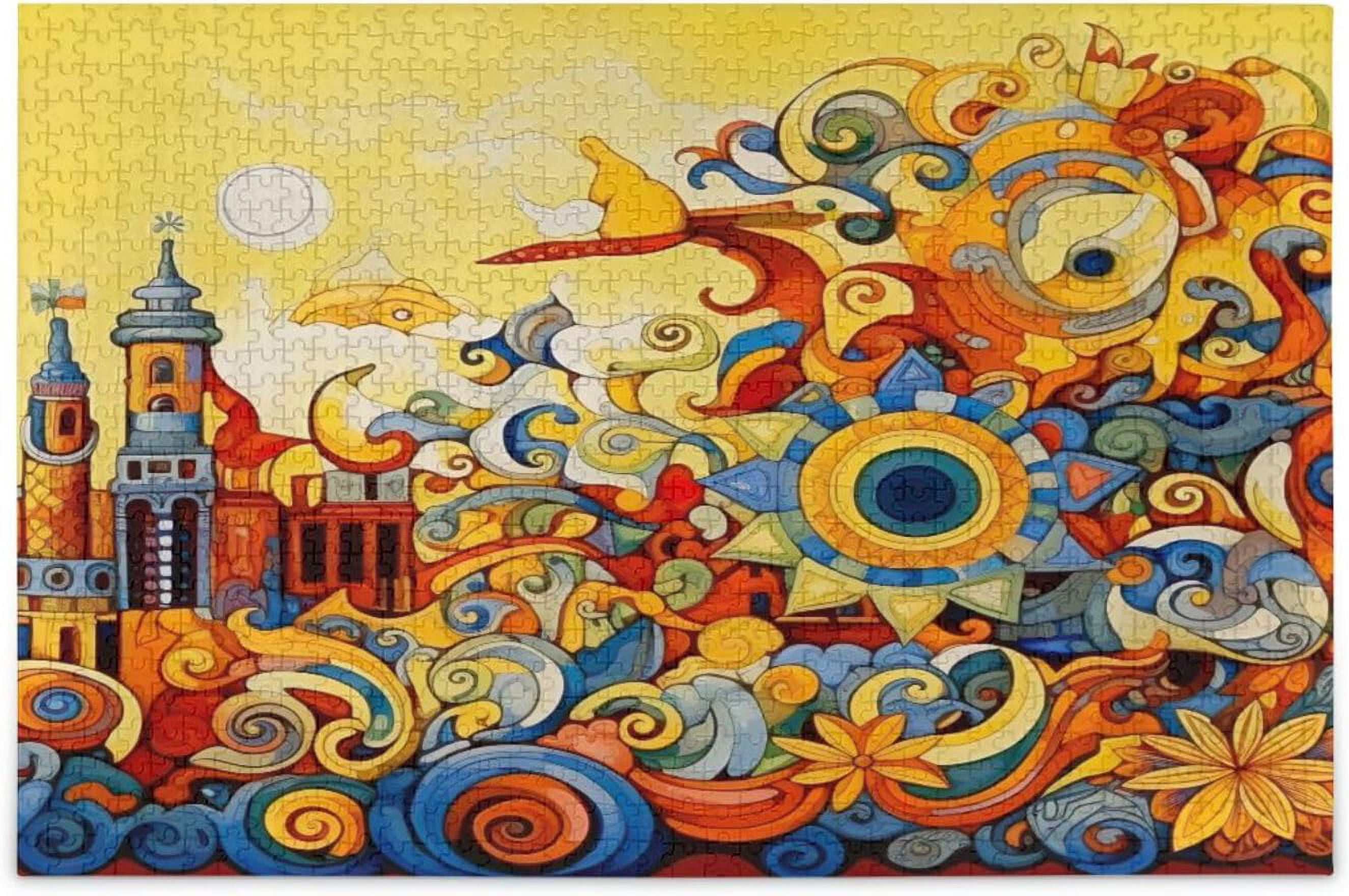 FREEAMG Mexican Talavera Puzzles for Adults 500 Pieces, Adults and Kids ...