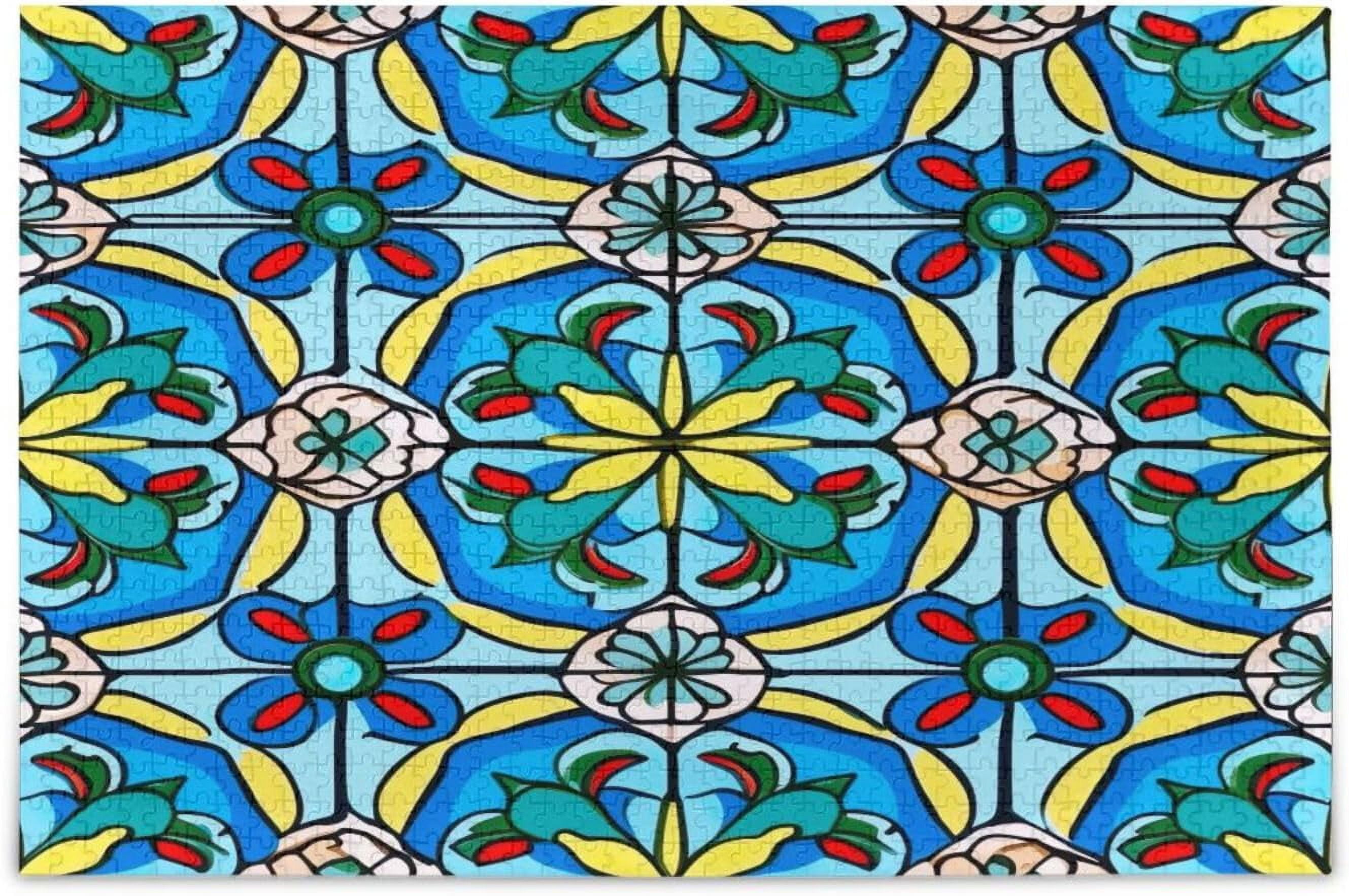 FREEAMG Mexican Tile Jigsaw Puzzles for Adults 1000 Piece, Puzzles for ...