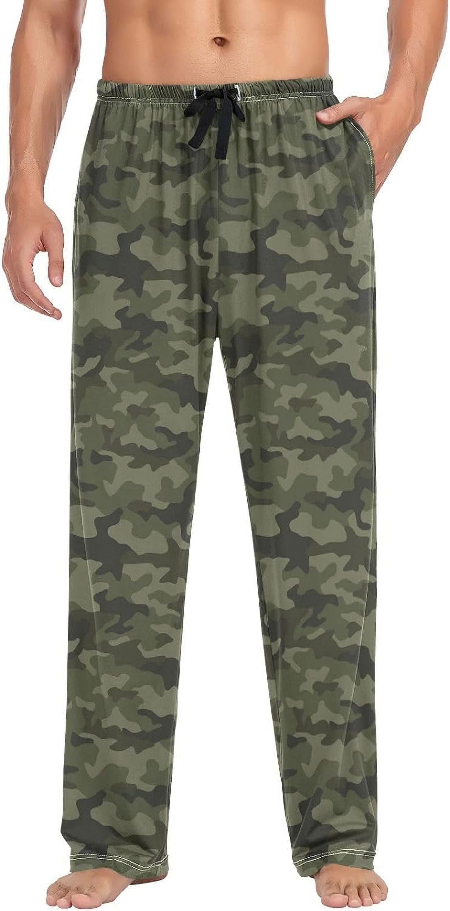FREEAMG Military Camouflage Pajama Pants for Men, Men's Separate ...