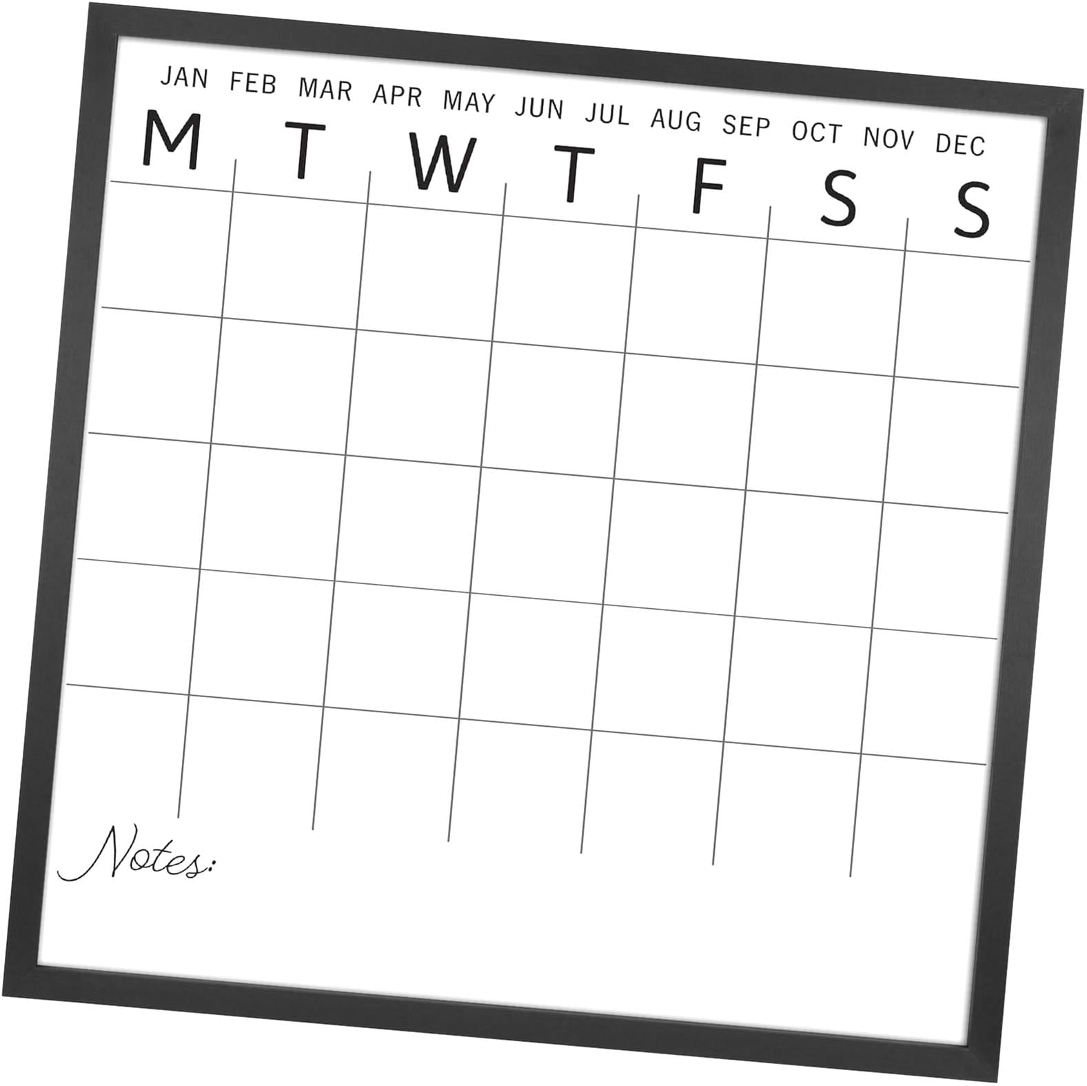 FREEAMG Monthly Calendar 30x30 Framed Wall Planner, Keep Organized with ...