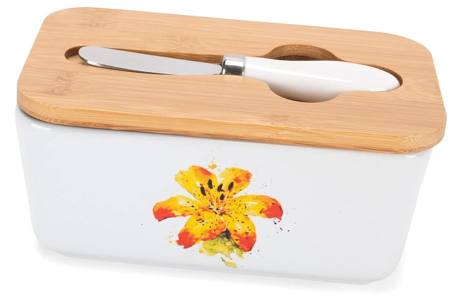 FREEAMG Nat & Dean Crouser Ceramic Stoneware Half-Pound Butter Dish, 2 ...