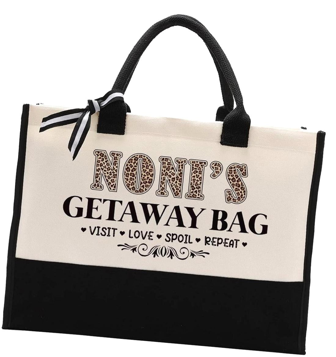FREEAMG Noni's Getaway Bag, Canvas Tote Bag for Gifting, Cotton Canvas ...